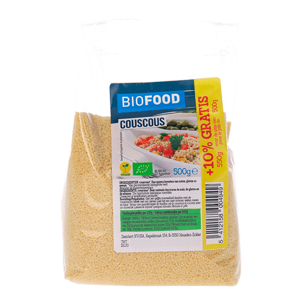 Damhert Biofood Couscous bio Per Zak 500 g