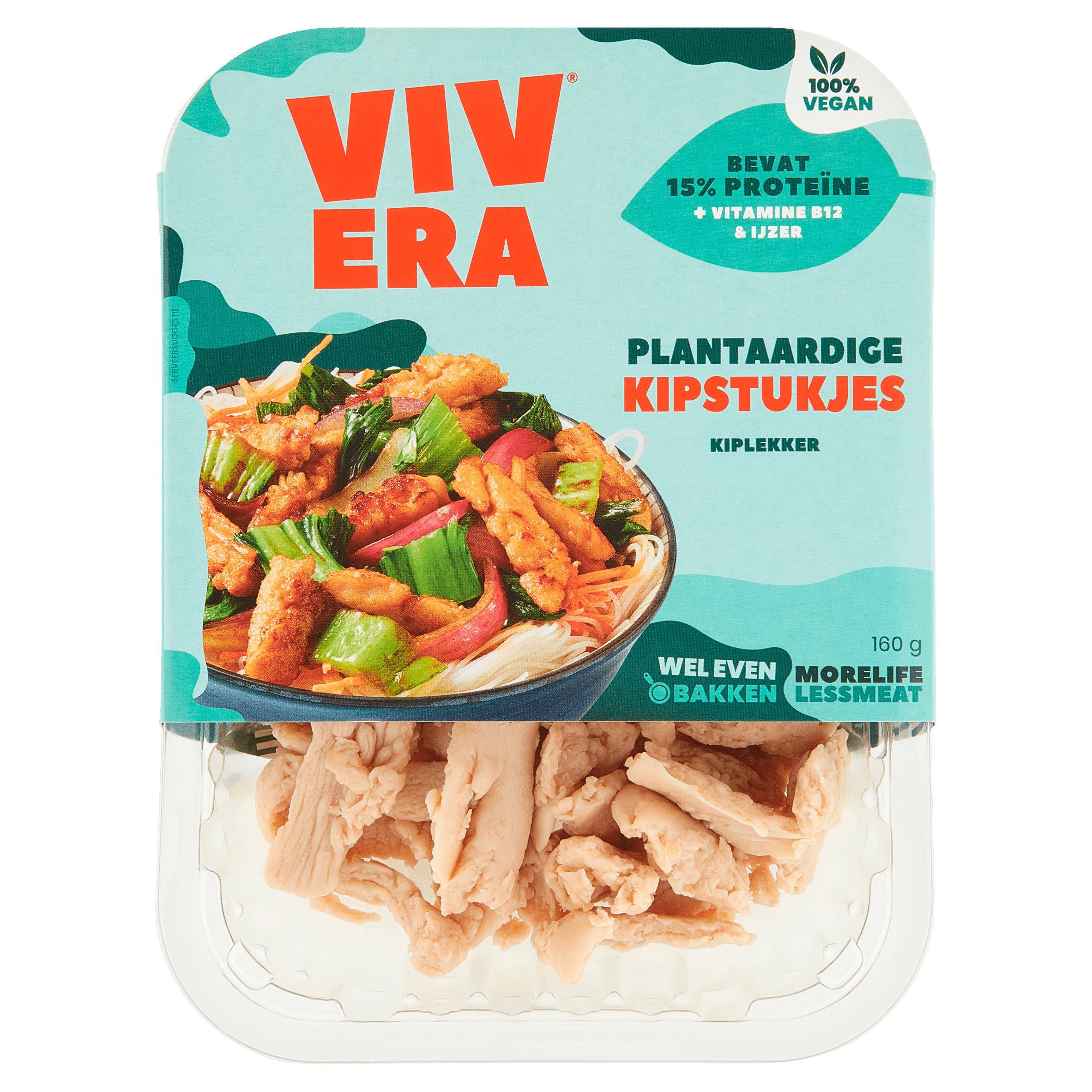 Vivera Plantaardige Kipstukjes Per Stuk 160 g