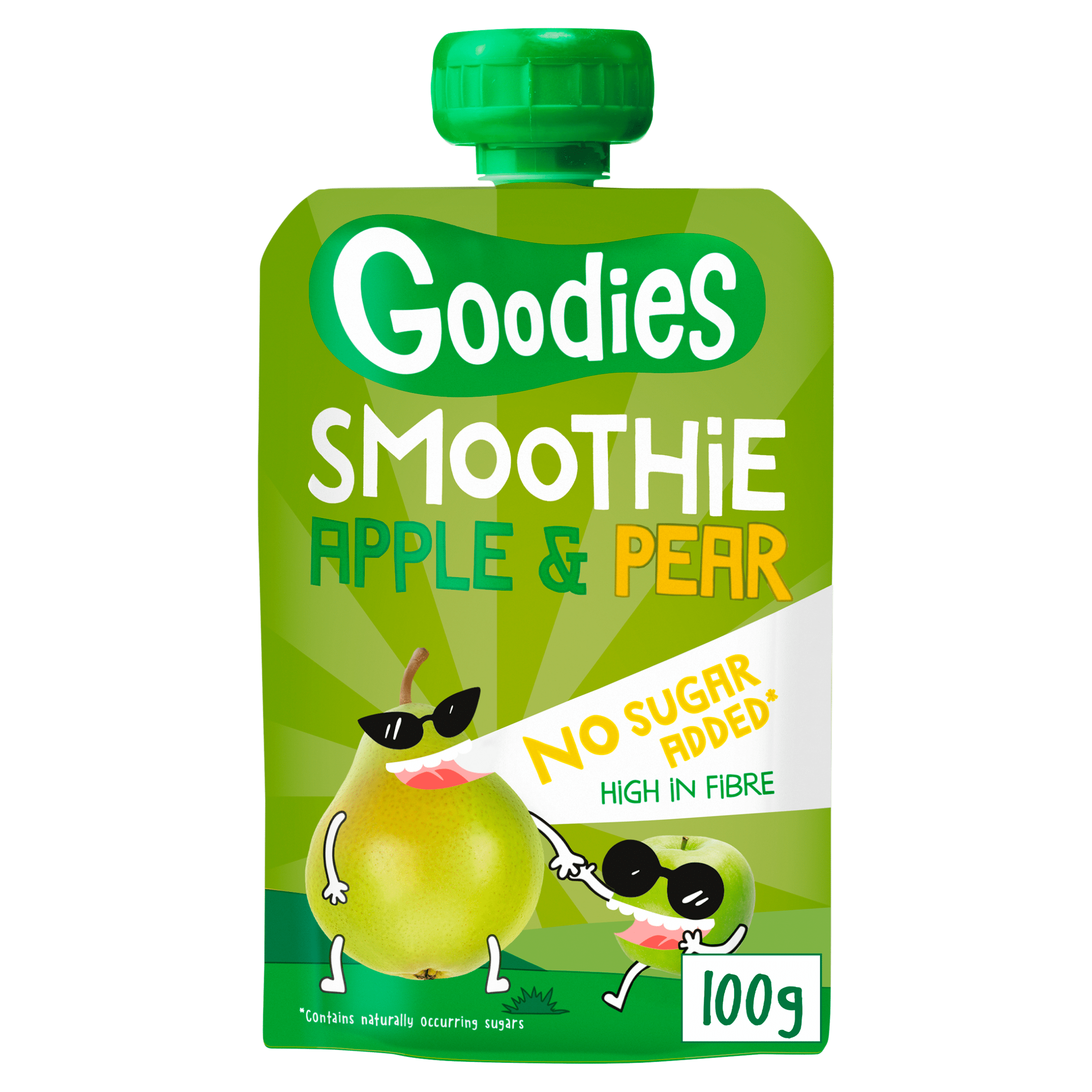 Goodies Knijpfruit Smoothie Appel en Peer Per Stazak 100 g