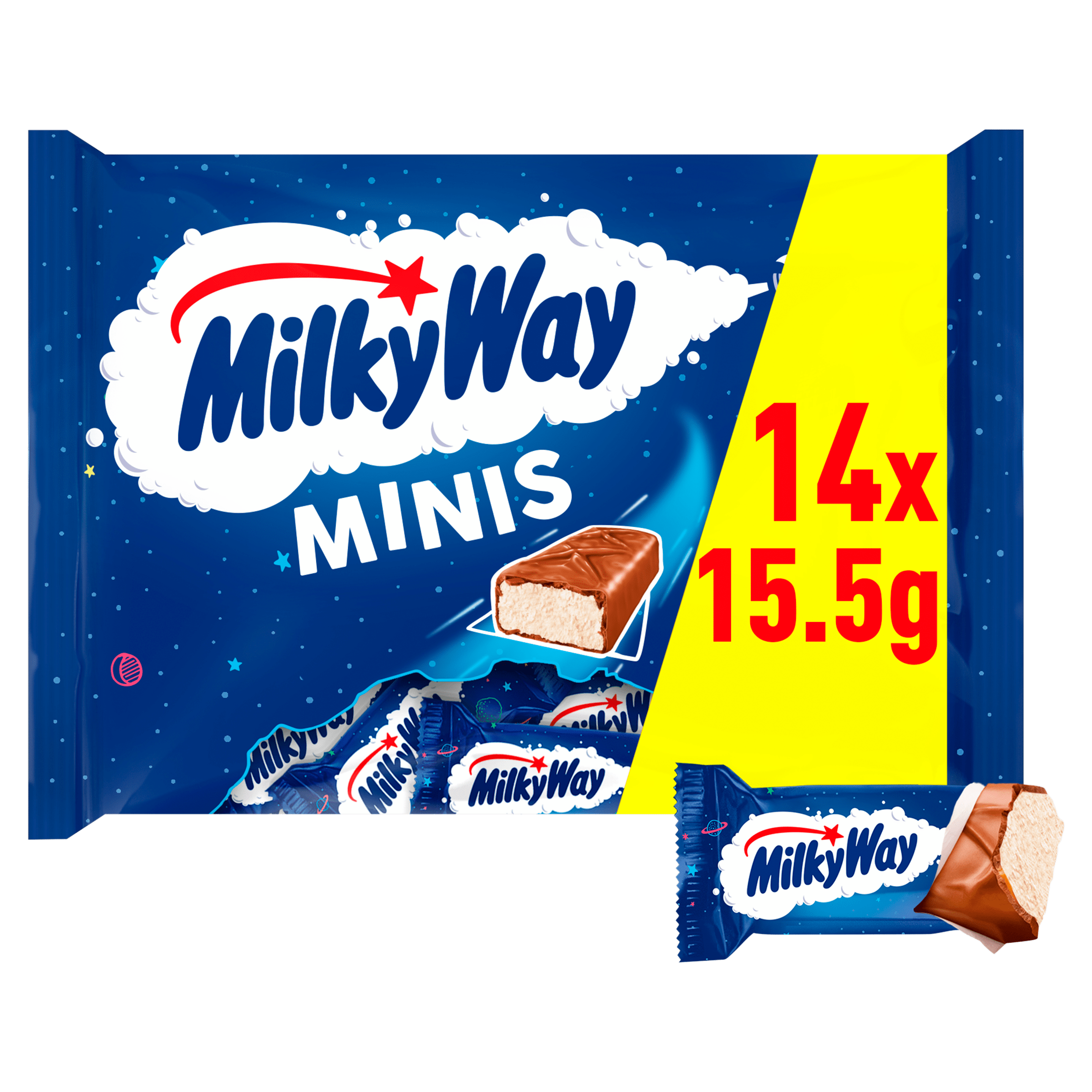 Milky Way Melk Chocolade Mini's Repen Per Zak 227 g