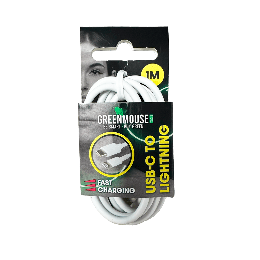 GreenMouse USB-C to Lightning data cable - 1m Per Wikkel 15 g