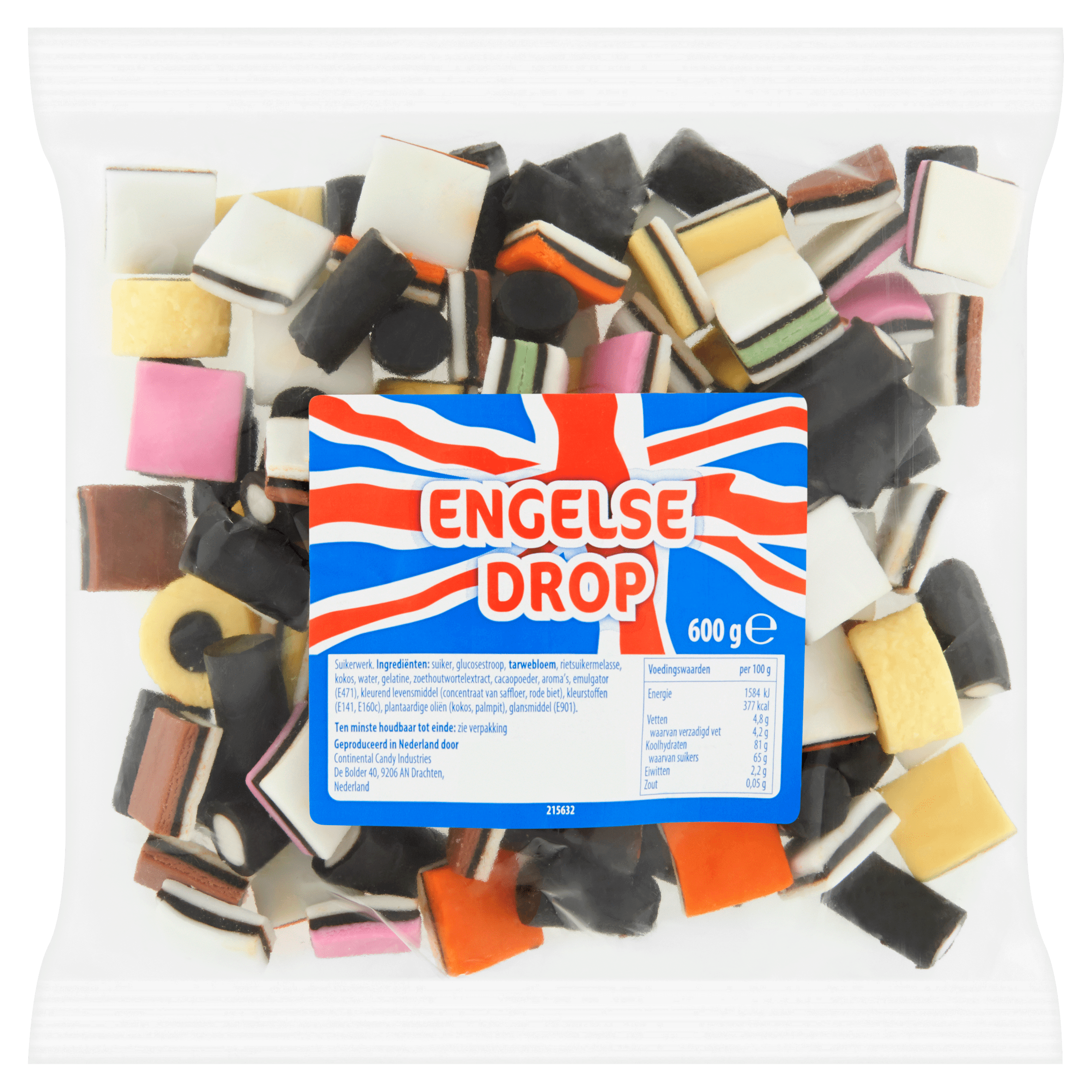 Neutraal Engelse drop Per Zak 600 g