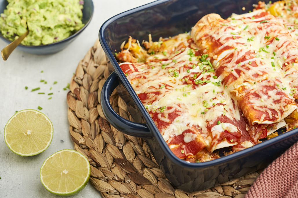 Vegetarische enchilada's met quinoa-groentevulling | Recepten | PLUS