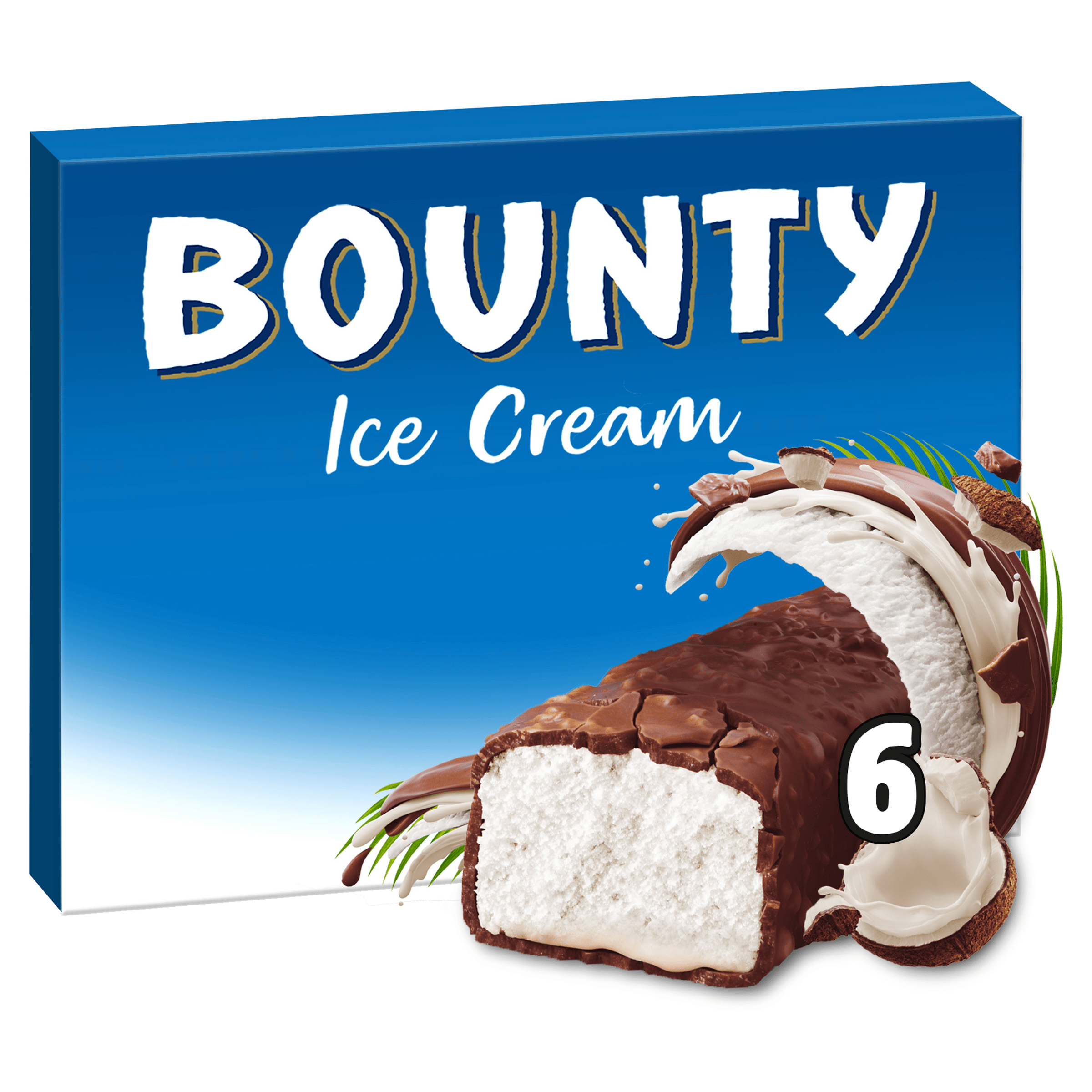 Bounty Melk Chocolade Kokos Ijsjes Per Doos 6 st