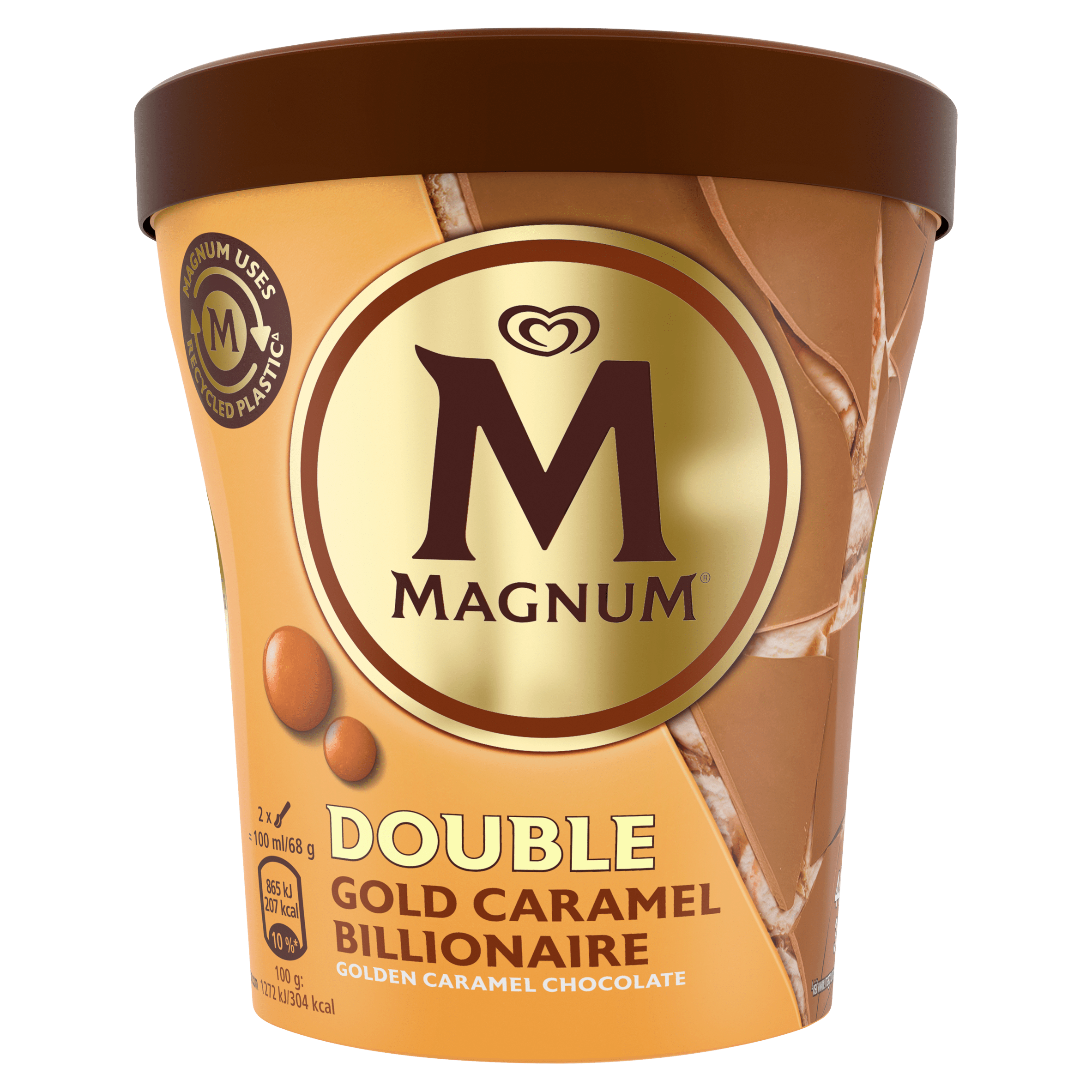 Magnum Pint double caramel billionaire Per Beker 440 ml
