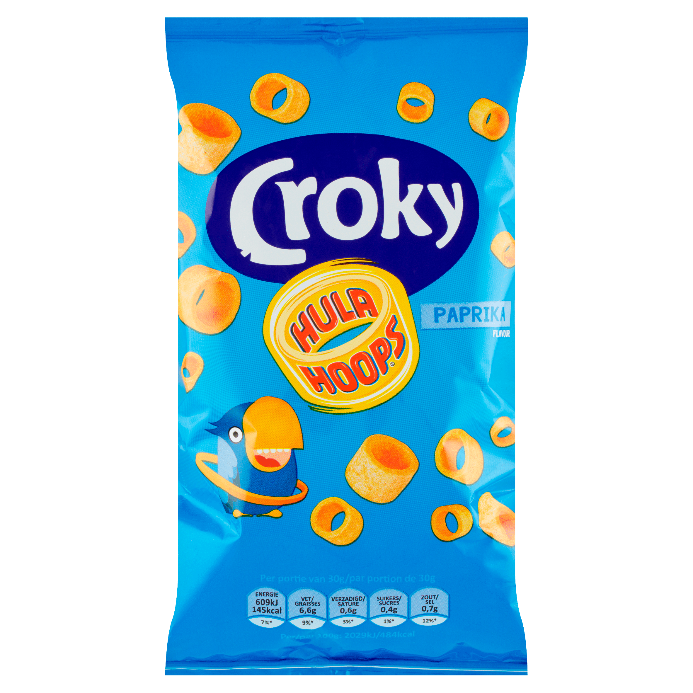 Croky Hula Hoops Paprika Per Zak 75 g - PLUS