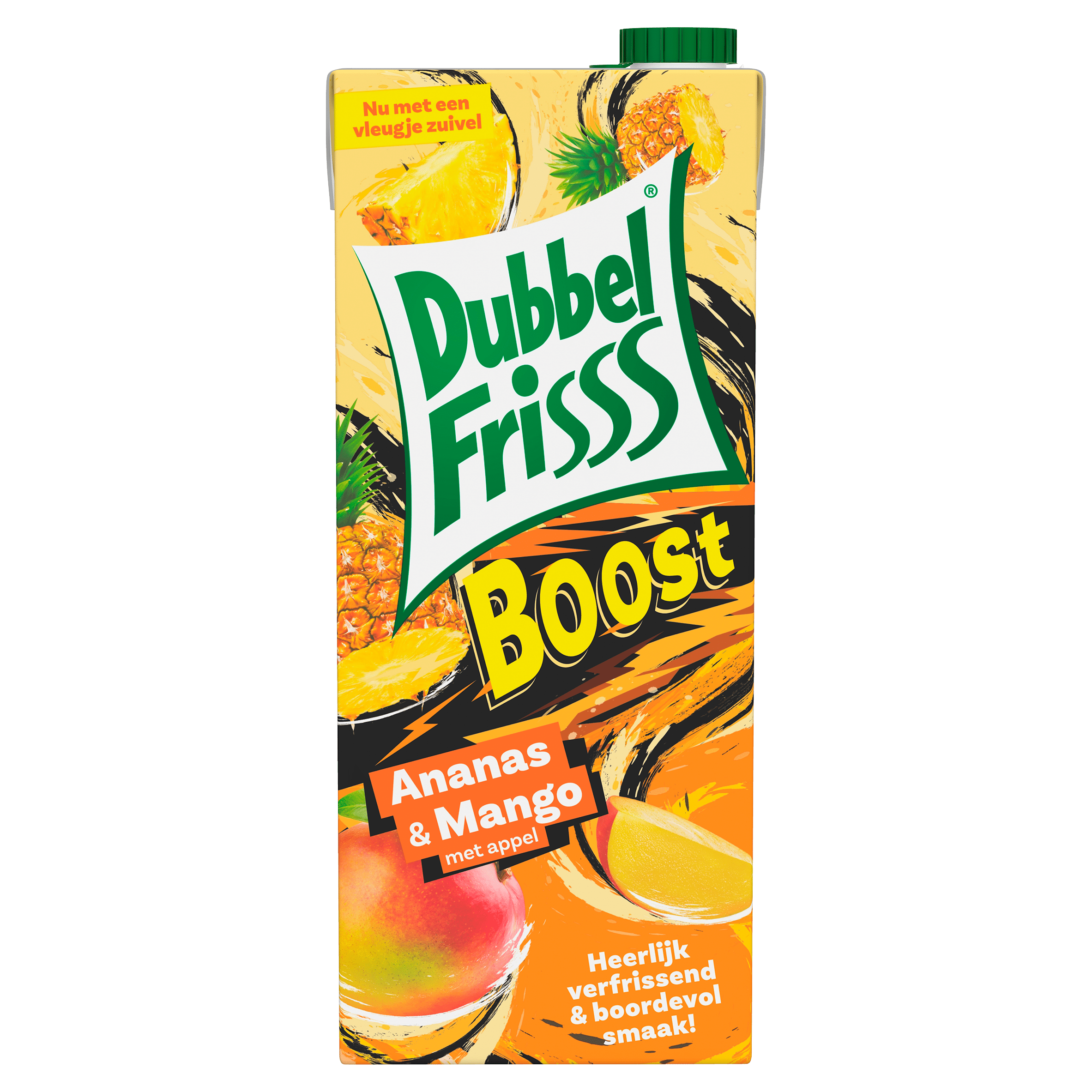Dubbelfrisss Boost ananas & mango Per Pak 1500 ml