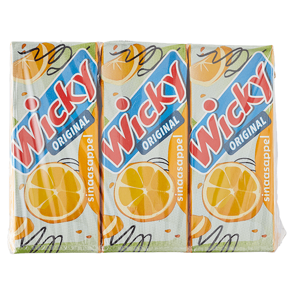Wicky Original sinaasappel 6-pack Per Set 1200 ml