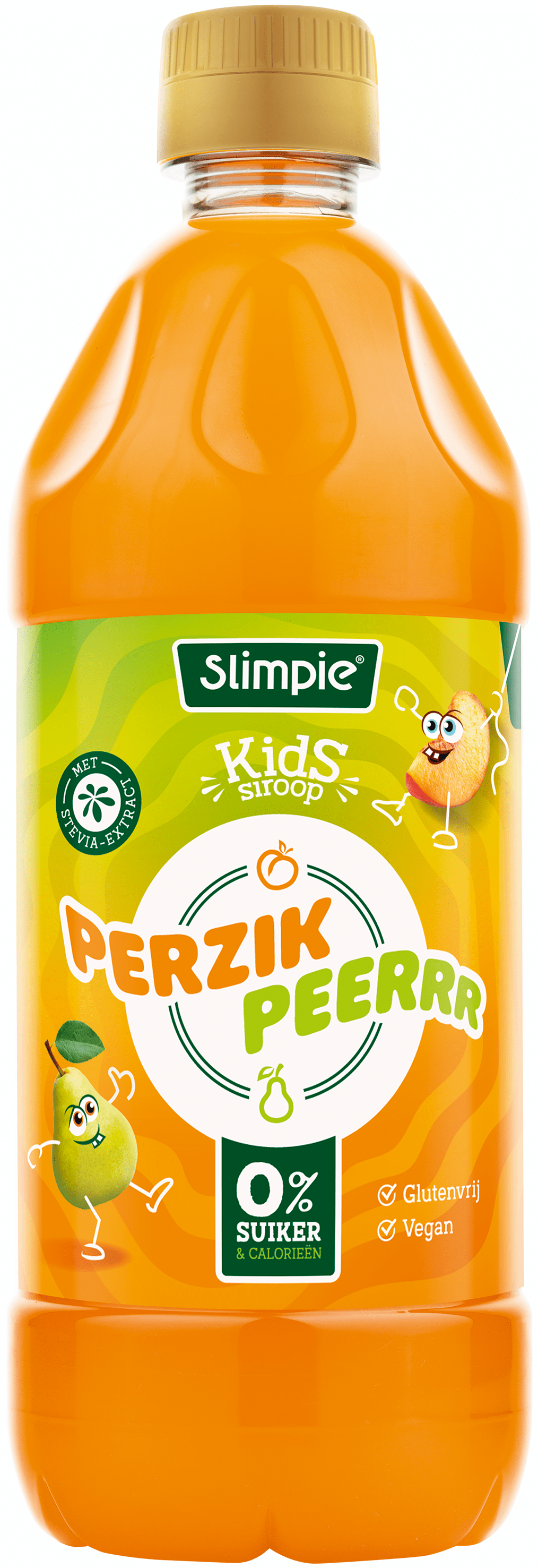 Slimpie Limonadesiroop kids perzik peerrr Per Fles 580 ml
