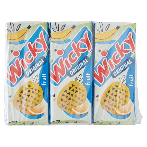 Wicky Original fruit 6-pack Per Set 1200 ml