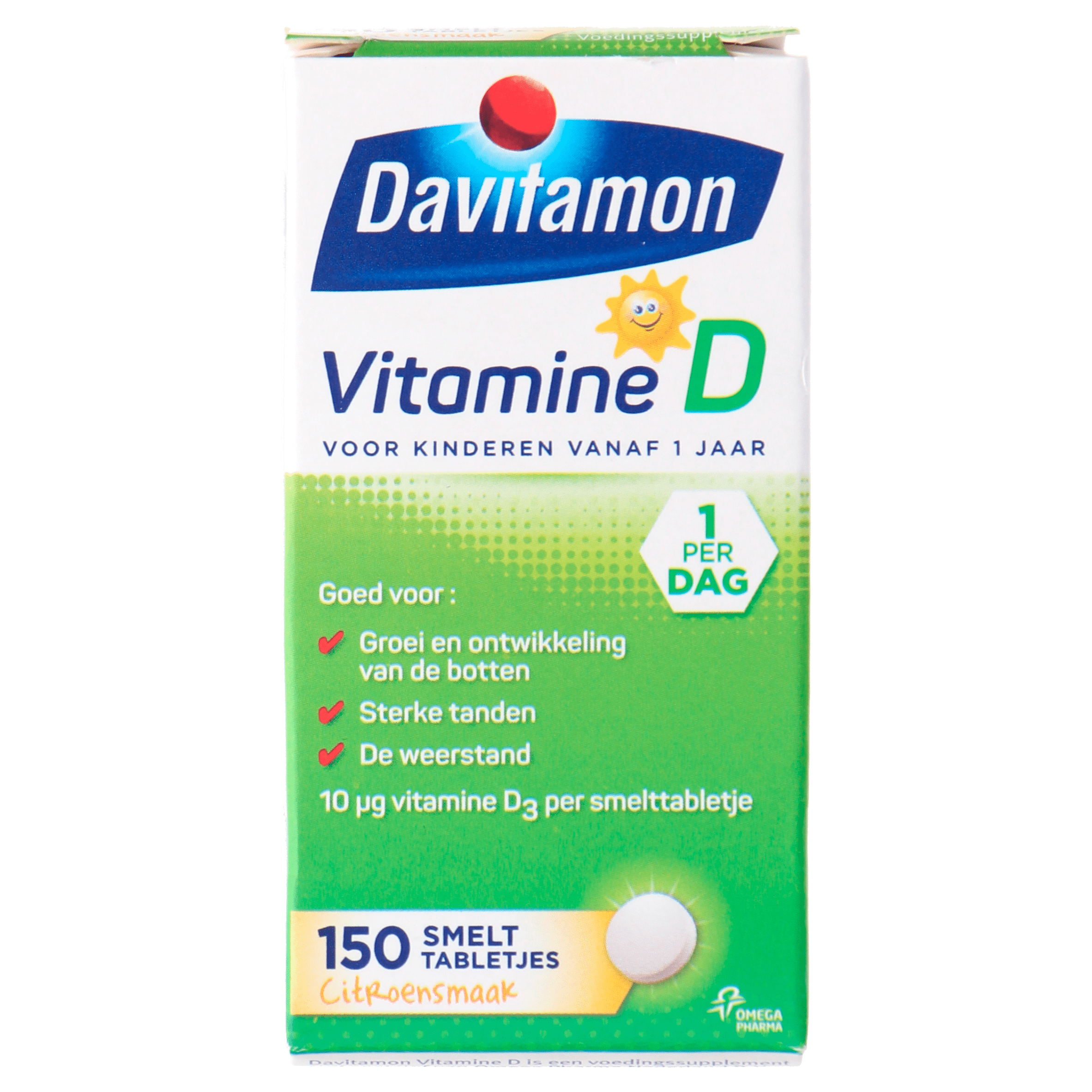Davitamon Vitamine D kind 150 smelttablet Per Doos 150 st