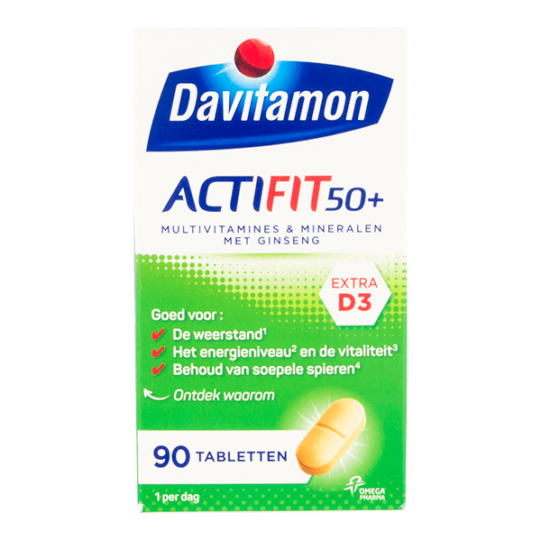 Davitamon Vitamine Actifit 50+ Per Doos 90 st