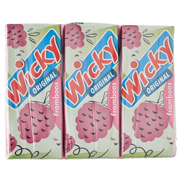 Wicky Original framboos 6-pack Per Set 1200 ml