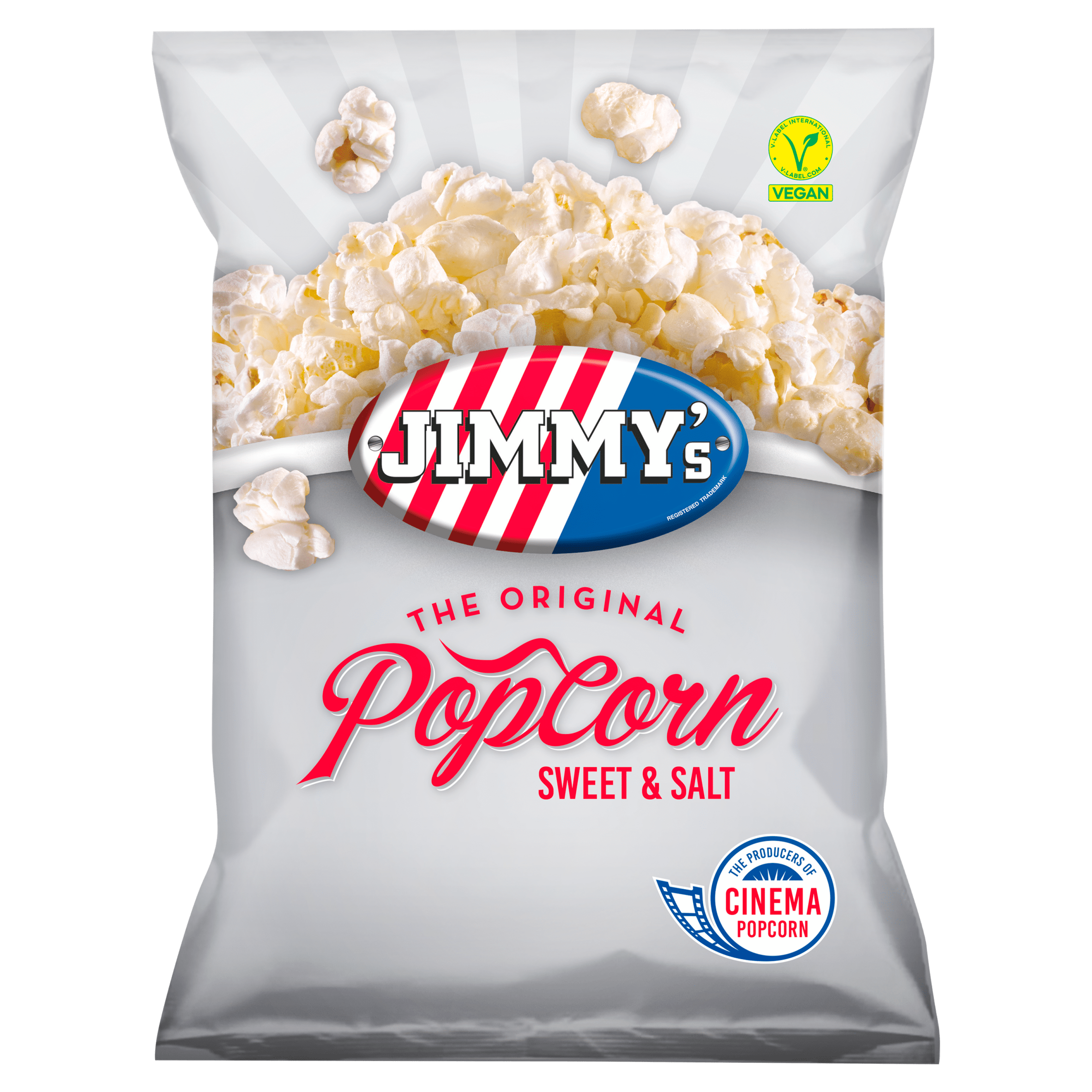 Jimmy's Popcorn original sweet & salt Per Zak 100 g