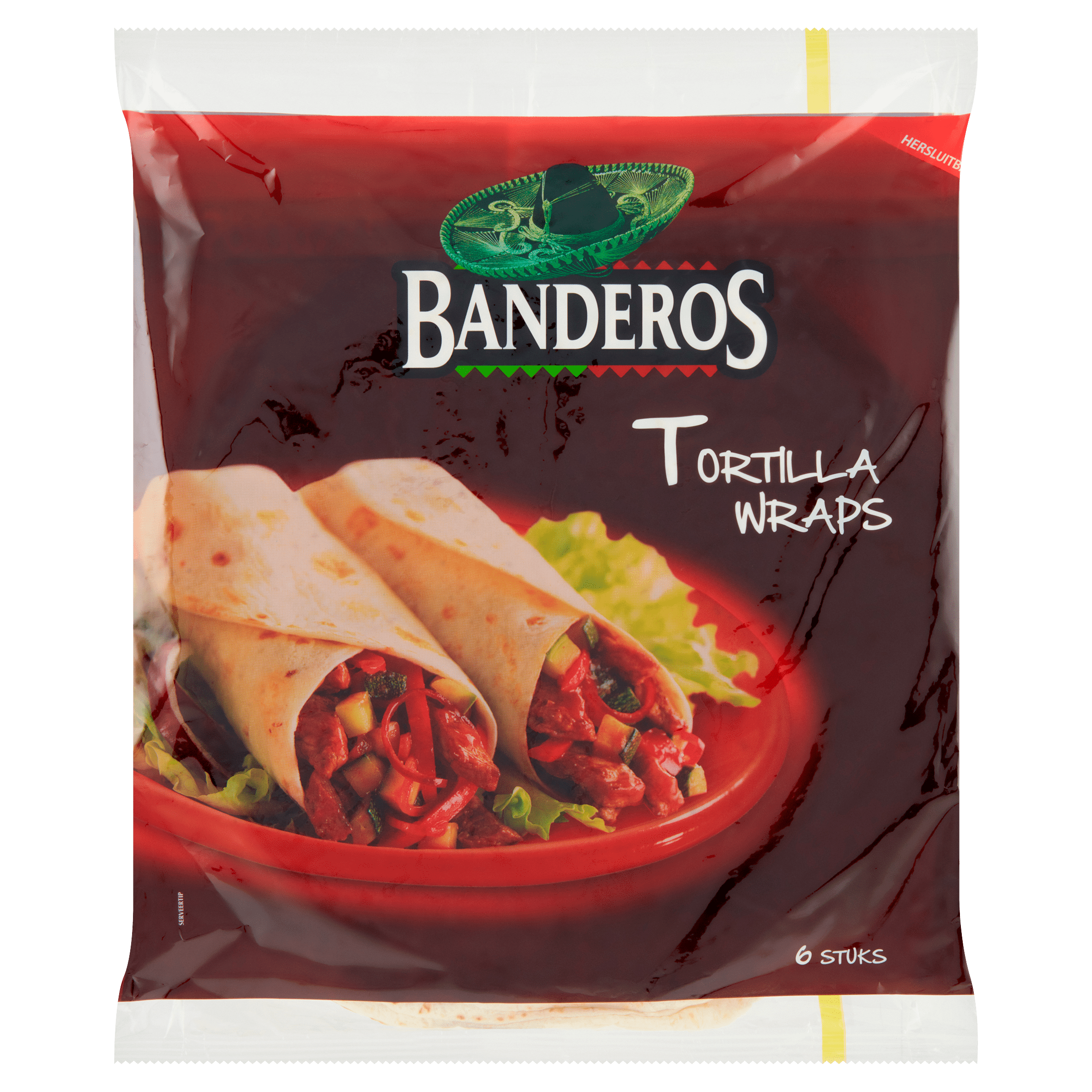 Banderos Wrap tortilla Per Krimp 6 st