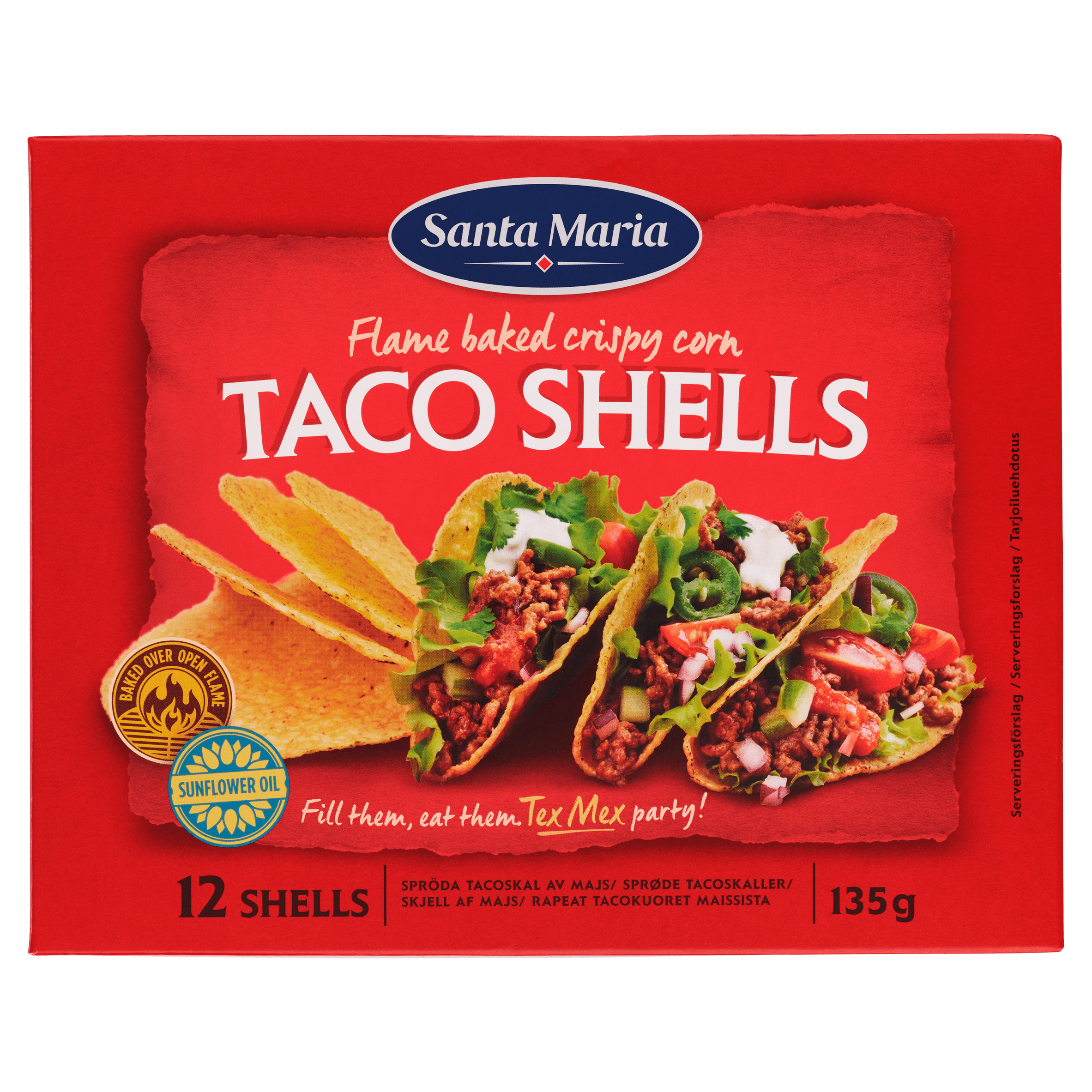 Santa maria Taco shells Per Pak 135 g