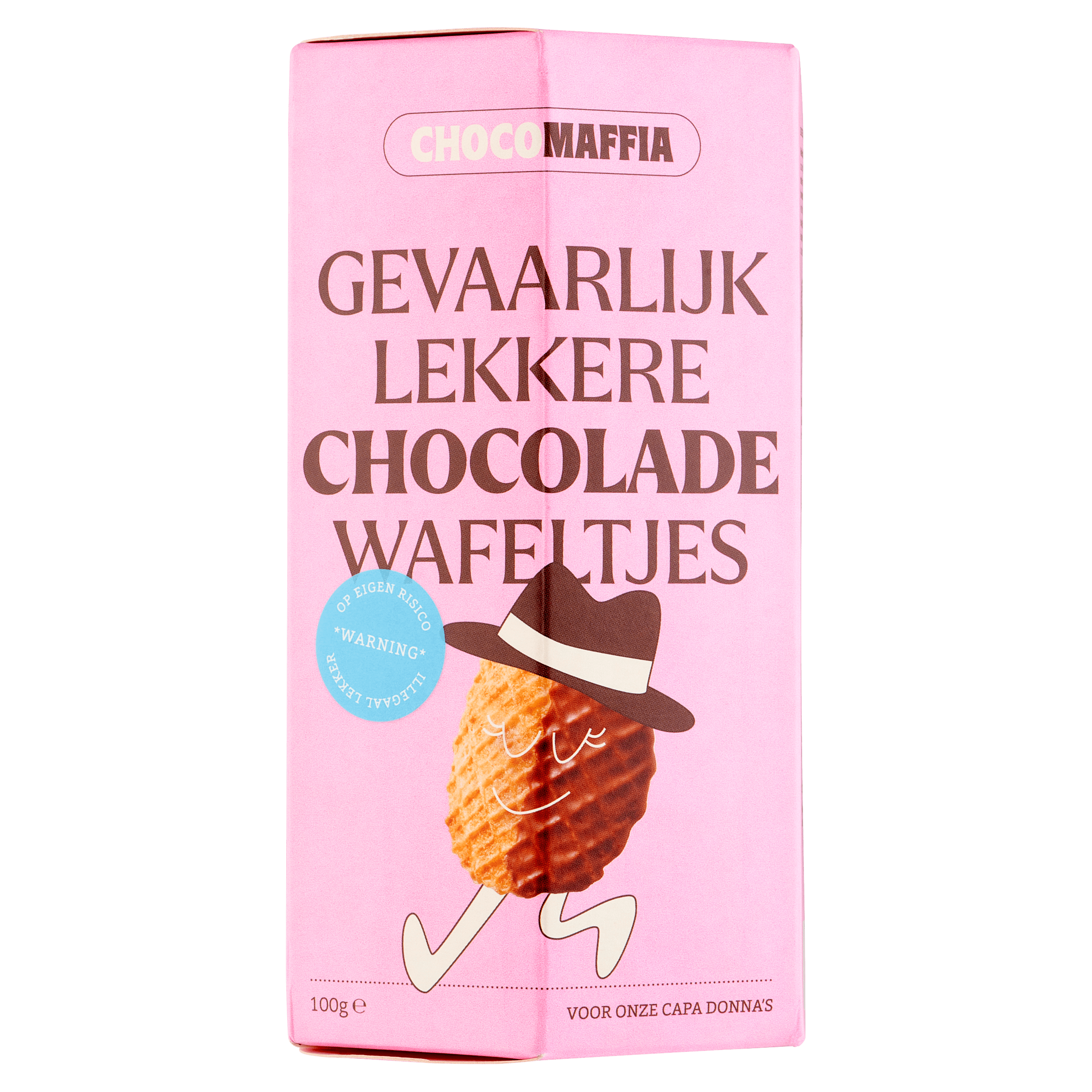 Chocomaffia Gevaarlijk lekkere chocoladewafeltjes Per Doos 100 g - PLUS
