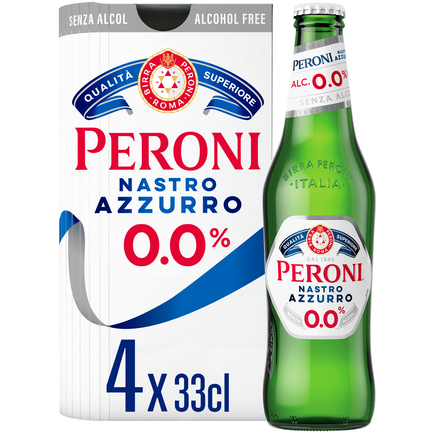 Peroni Nastro Azzurro 0.0% mono Per Set 1320 ml