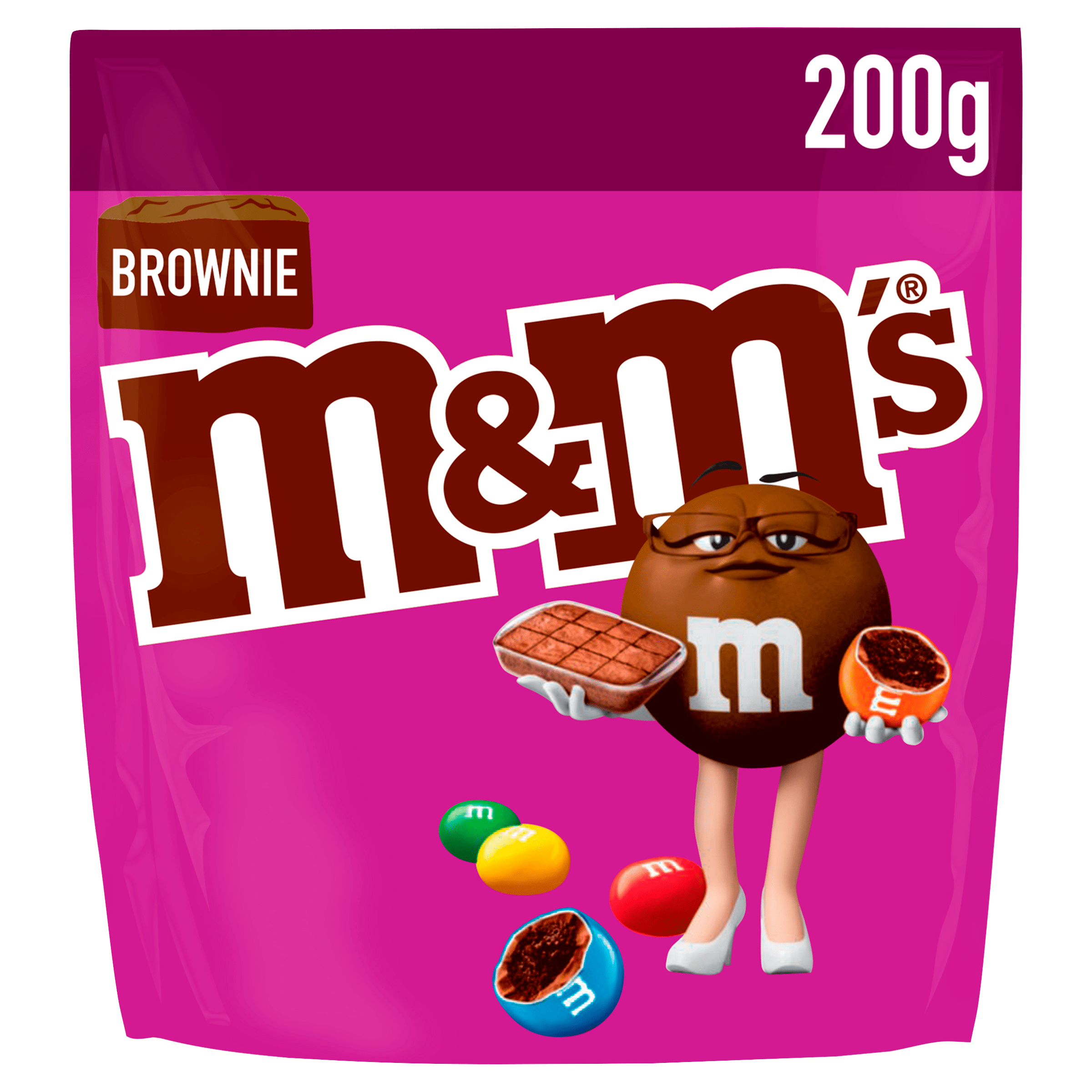 M&M'S Melk Chocolade Brownie snoepjes zak Per Zak 200 g