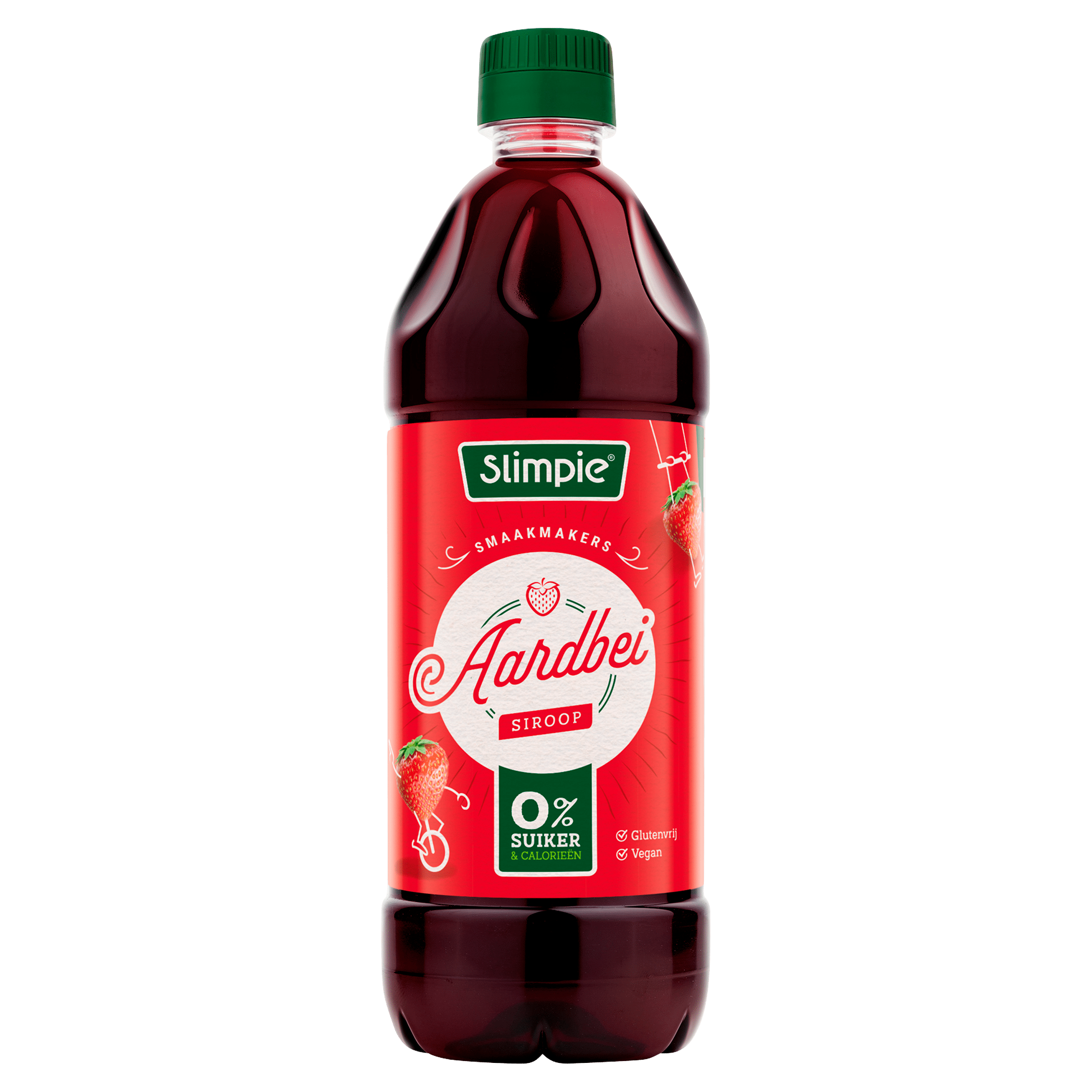 Slimpie Limonadesiroop aardbei Per Fles 650 ml