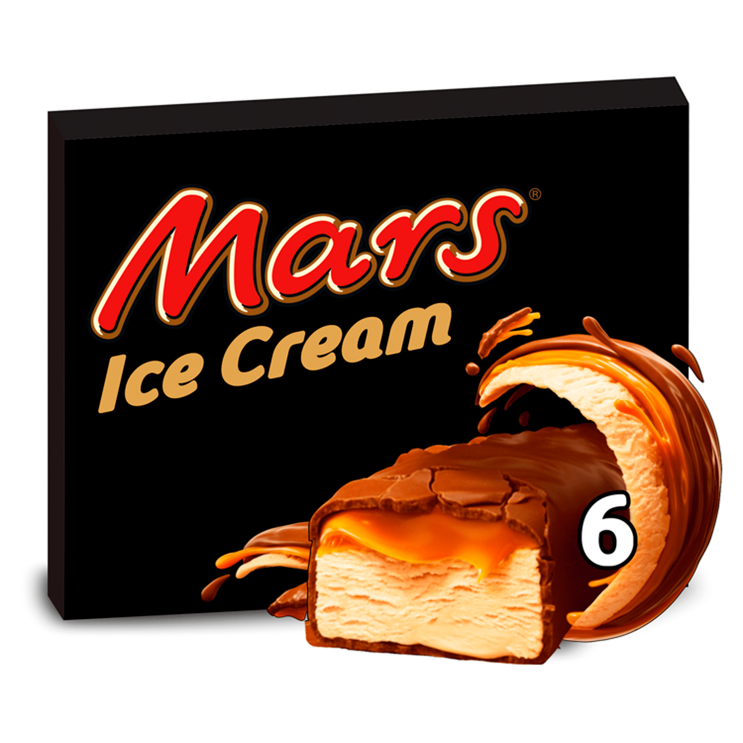 Mars Melk chocolade karamel ijsjes Per Doos 6 st - PLUS
