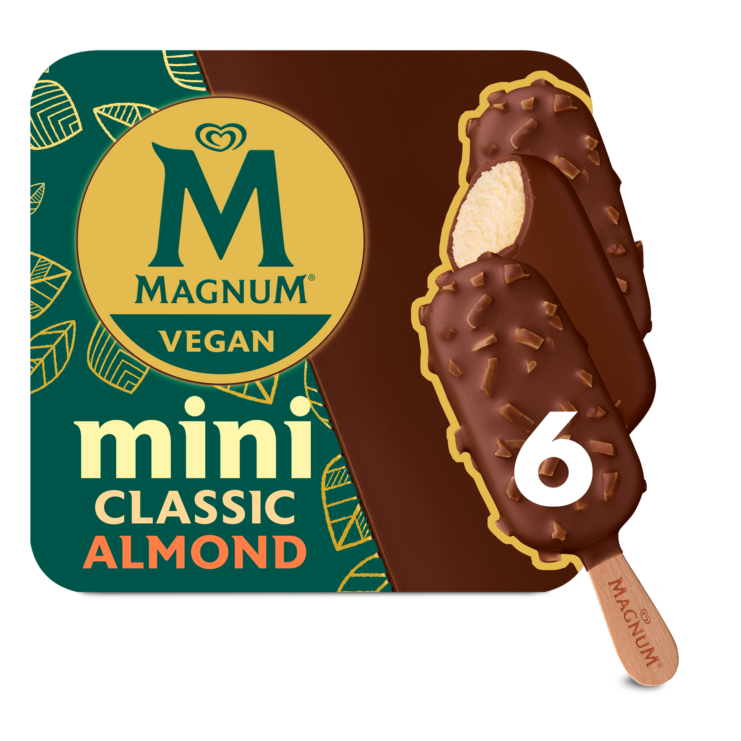 Magnum Mini classic & almond vegan Per Doos 6 st