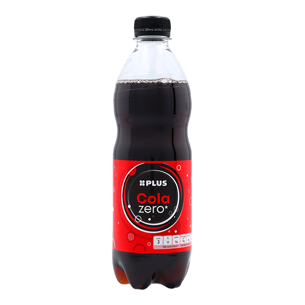 PLUS Cola zero Per Fles 500 ml
