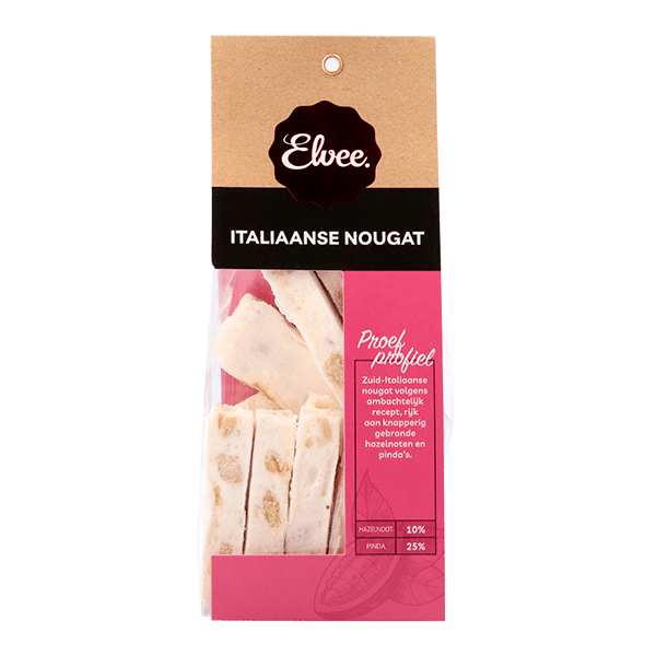 Elvee Italiaanse nougat Per Zak 140 g
