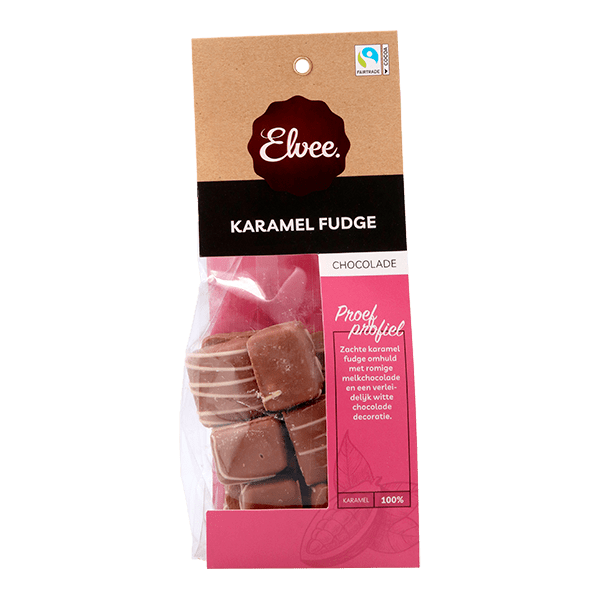 Elvee Fudge gechocolateerd Per Zak 170 g