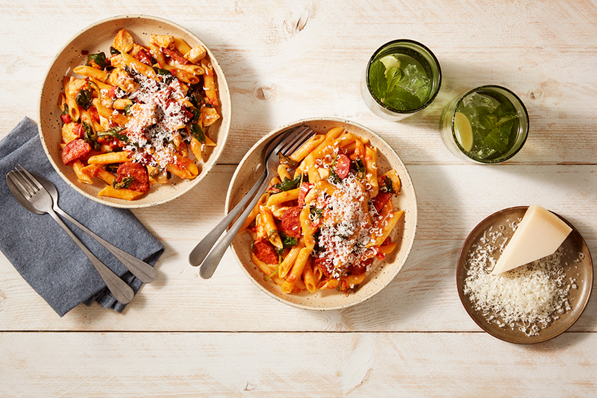 Kip en chorizo pasta | Recepten | PLUS