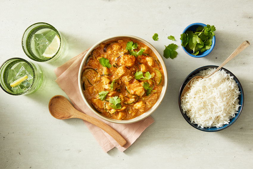 Gele curry met basmatirijst | Recepten | PLUS