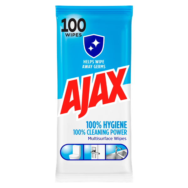 Ajax 100% hygiëne doekjes Per Wikkel 100 st