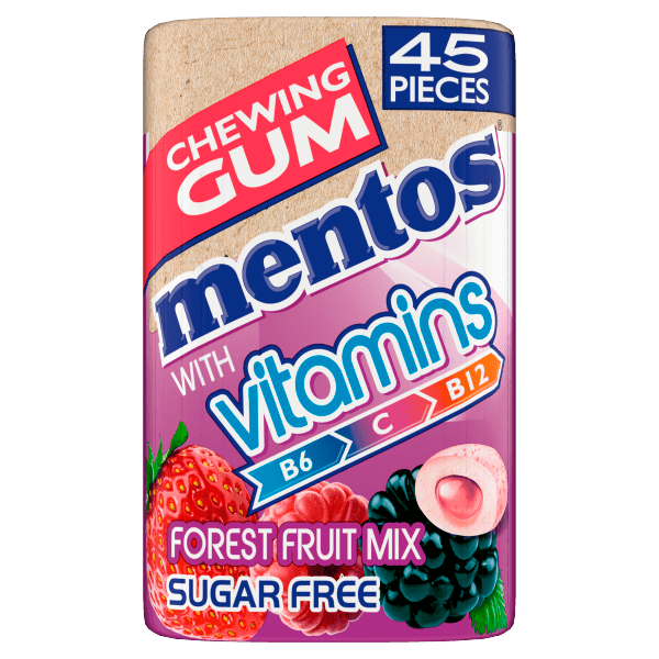 Mentos Gum Forest fruit mix Per Pot 45 st