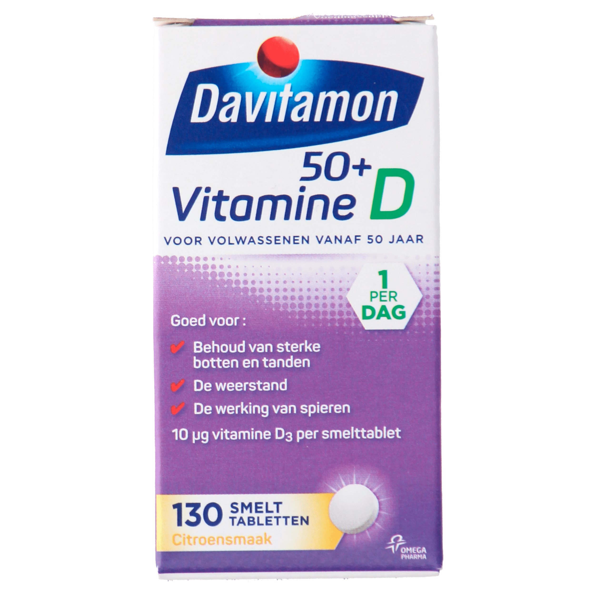 Davitamon Vitamine D 50+ smelttablet Per Doos 130 st
