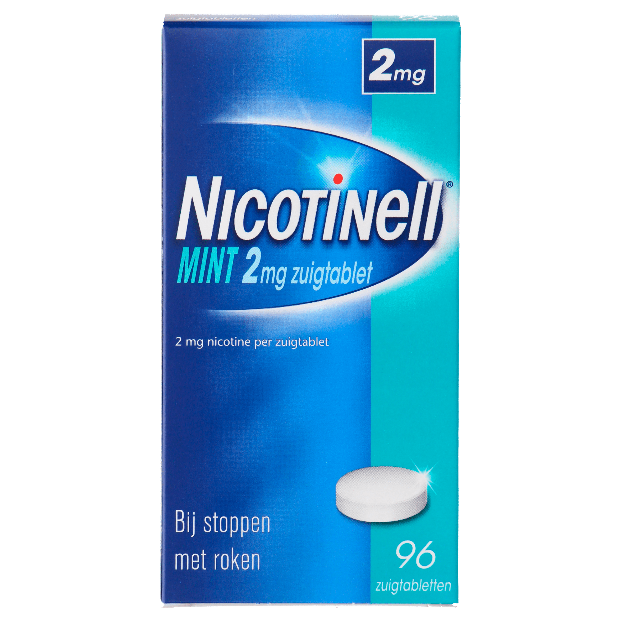 Nicotinell Nicotine zuigtabletten mint 2mg Per Pot 96 st