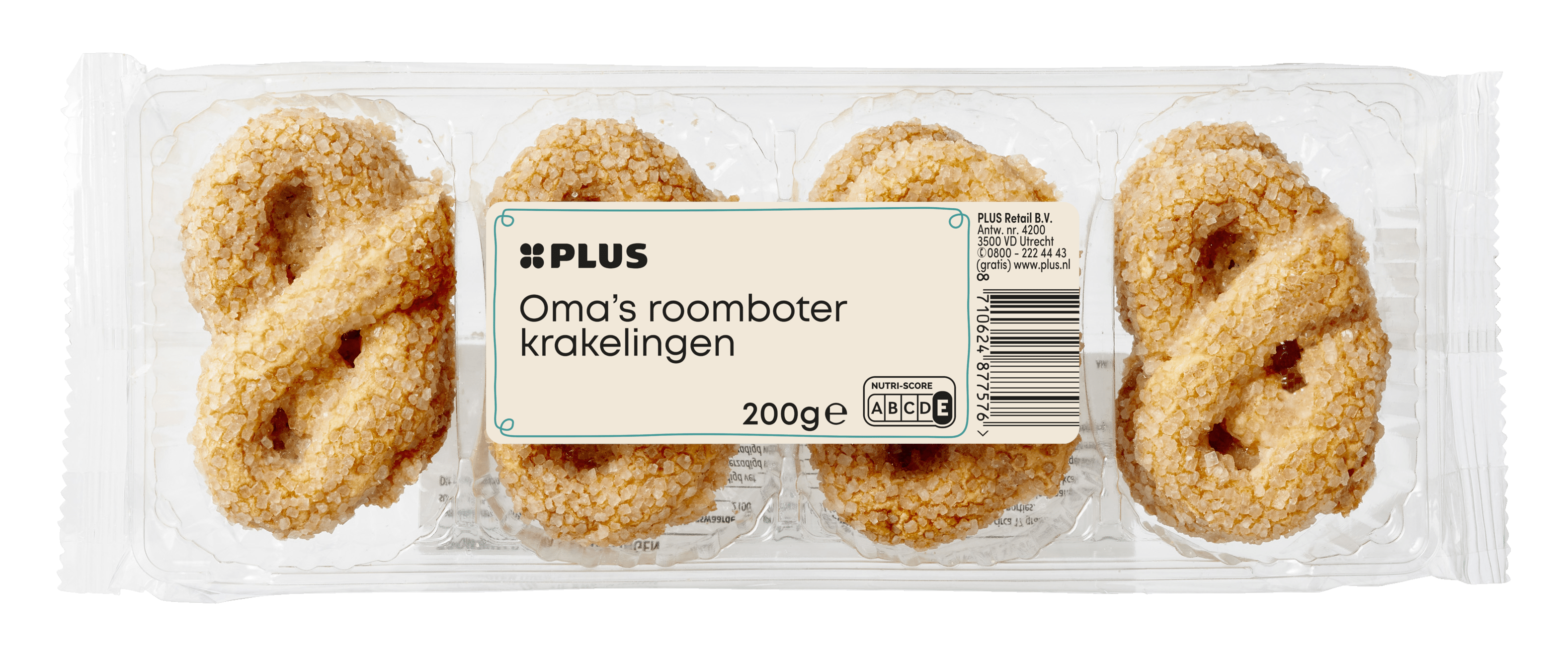 PLUS Oma's Krakelingen Roomboter Per Tray 12 st