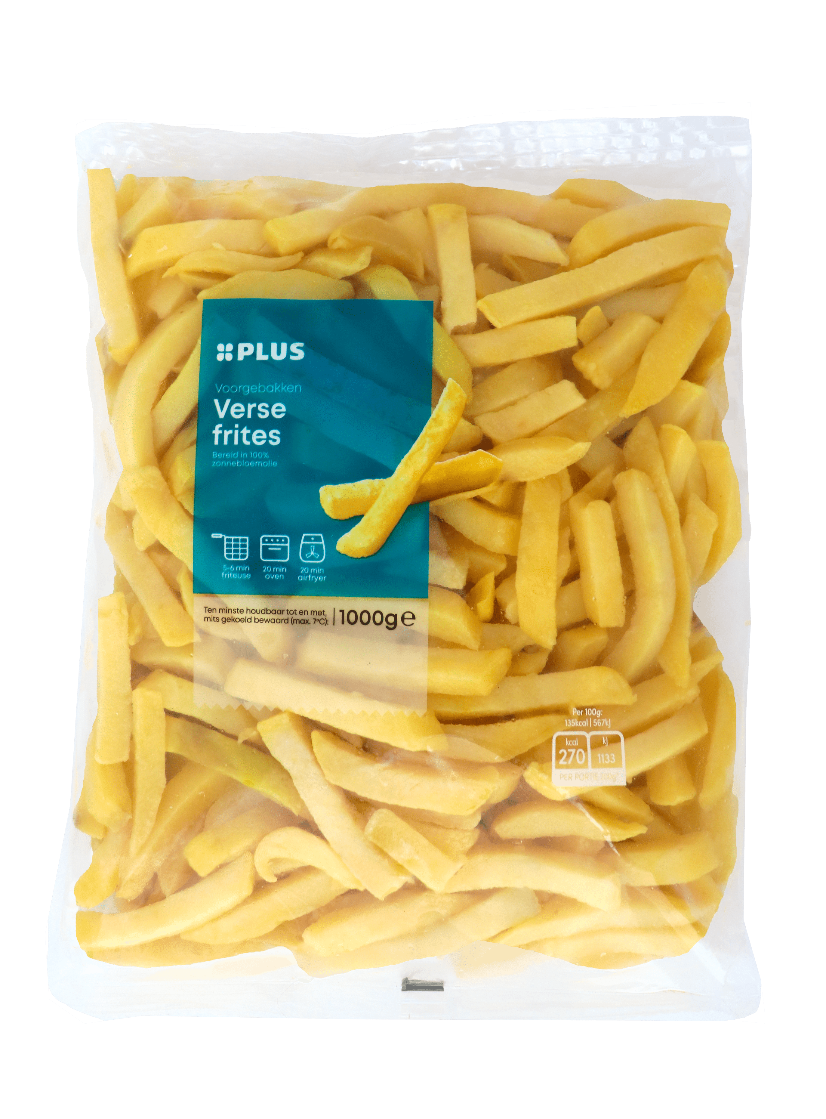 PLUS Verse frites Per Zak 1000 g