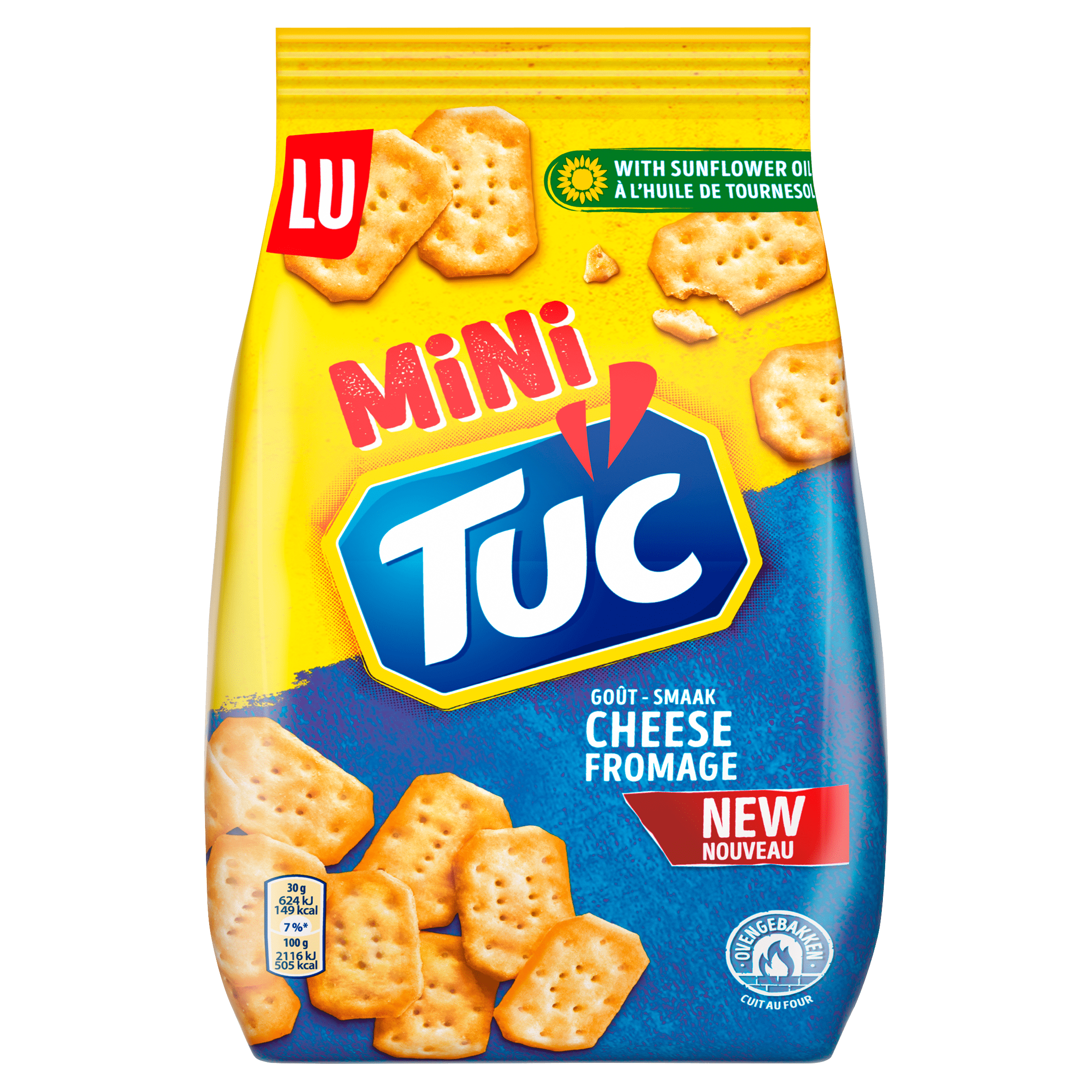 Lu TUC mini zoutjes kaas smaak Per Stazak 100 g