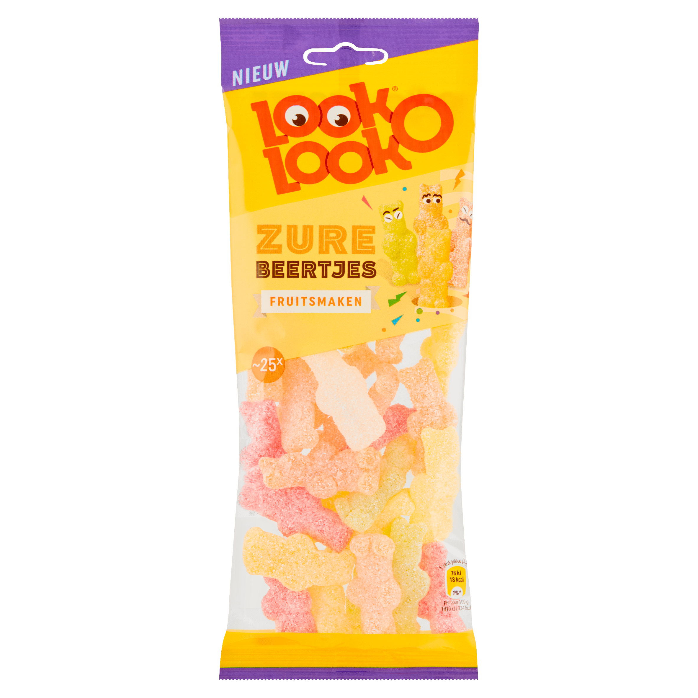 Look o Look Zure Beertjes Per Zak 135 g