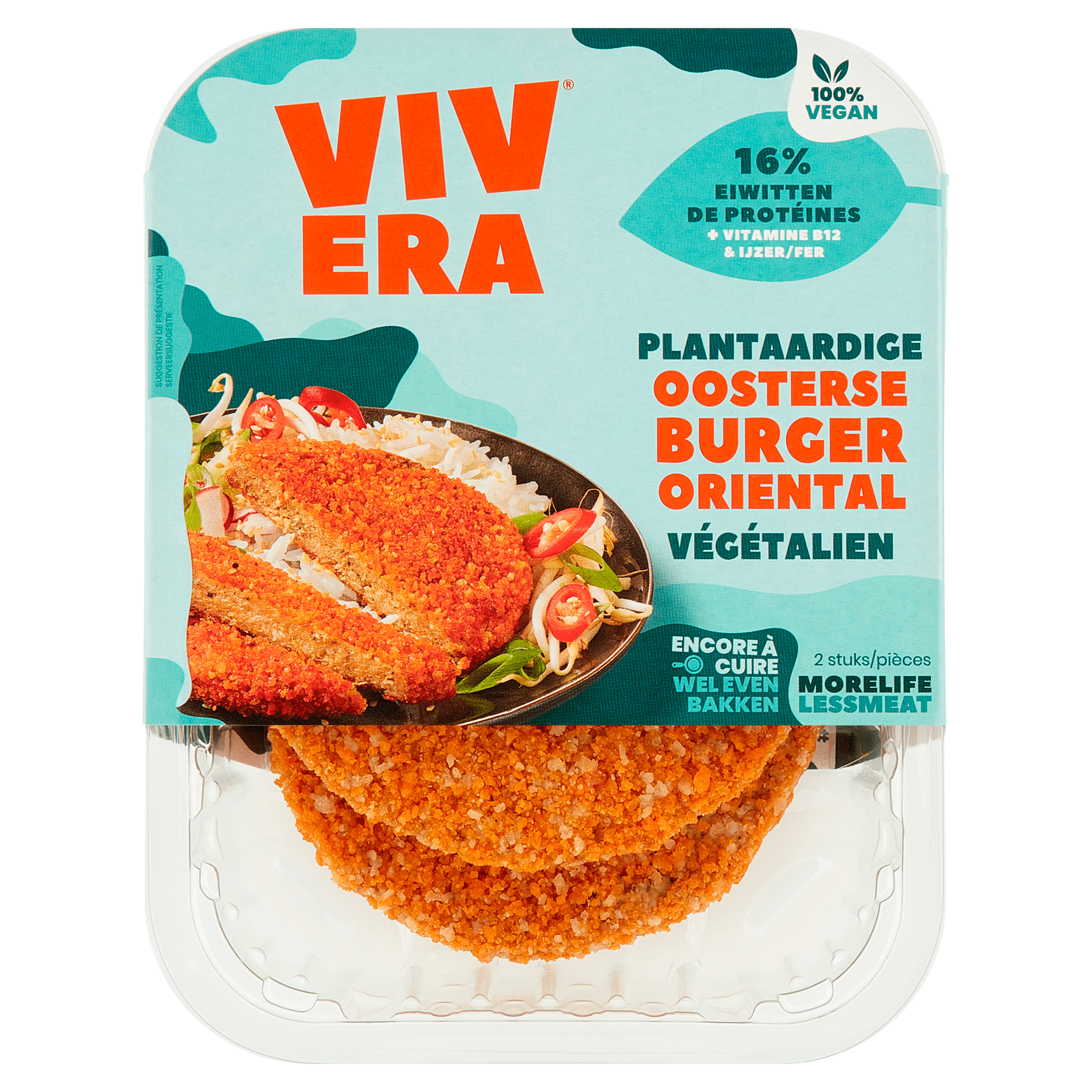 Vivera Oosterse burger Per Stuk 200 g