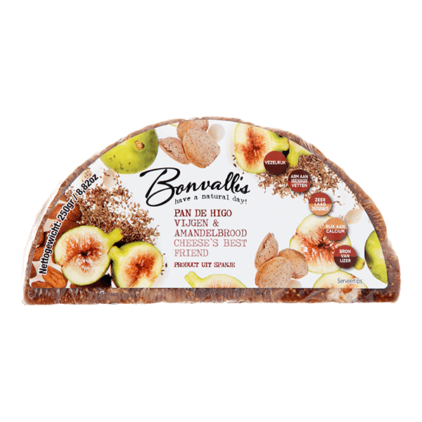 Bonvallis Vijgen en amandelbrood Per Pak 250 g