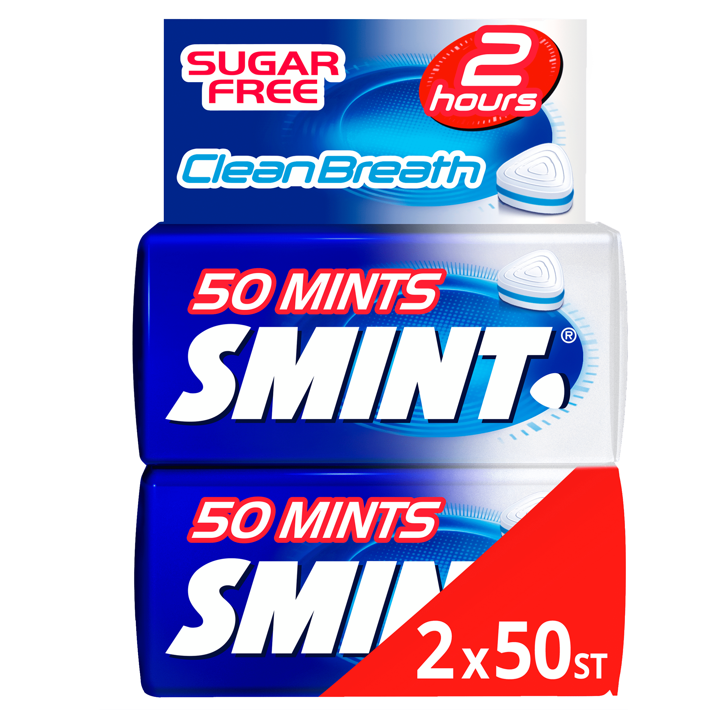 Smint XL Mints Clean Breath peppermint 2p Per Doos 2 st