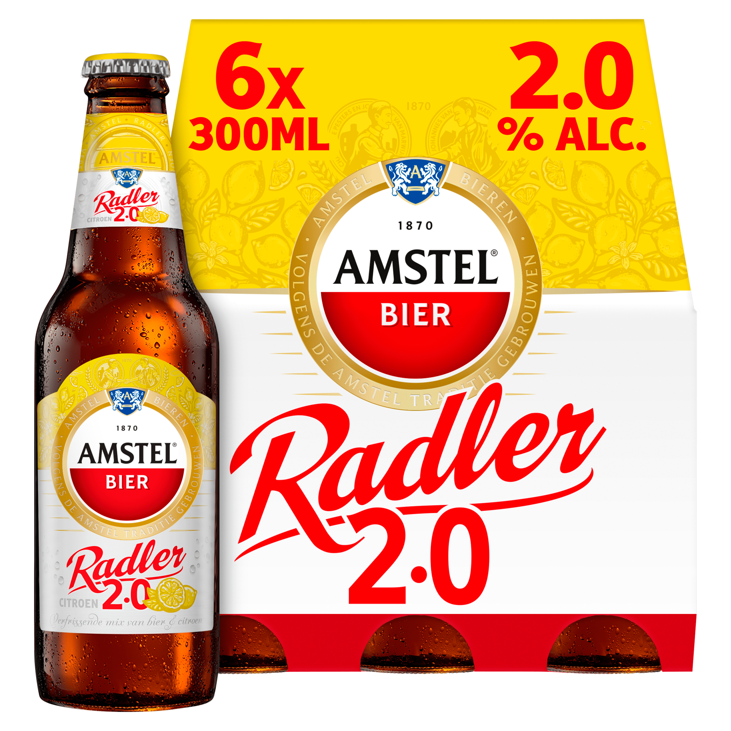 Amstel Radler citroen bier fles Per Set 1800 ml