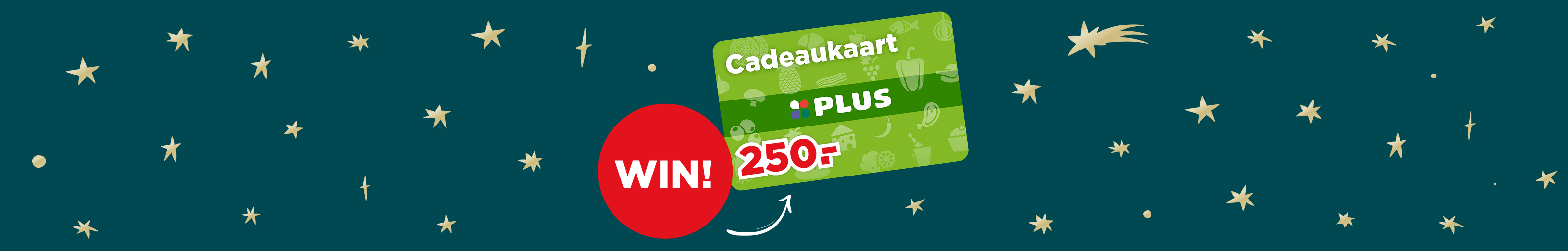 Maak kans op een van de 100 PLUS cadeaukaarten t.w.v. 250 euro | PLUS