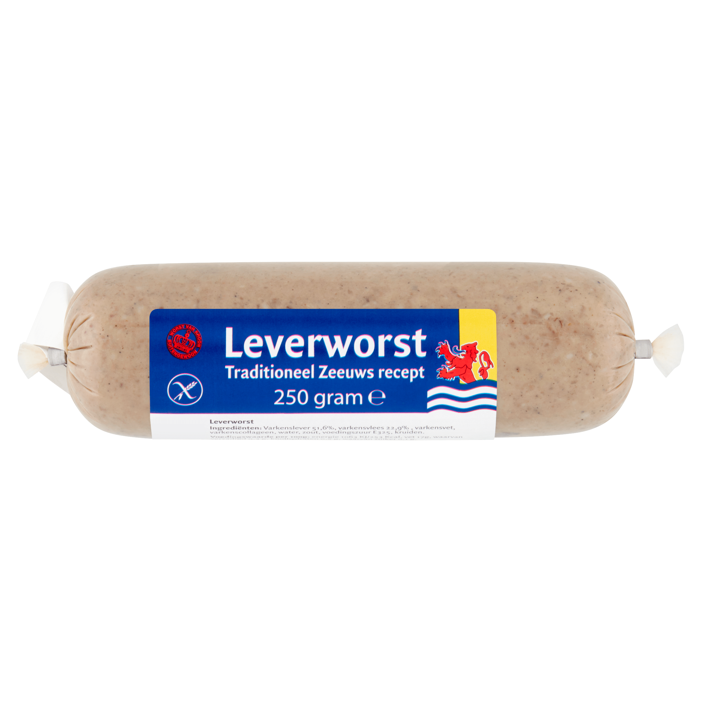 Kroon Zeeuwse leverworst Per Krimp 250 g