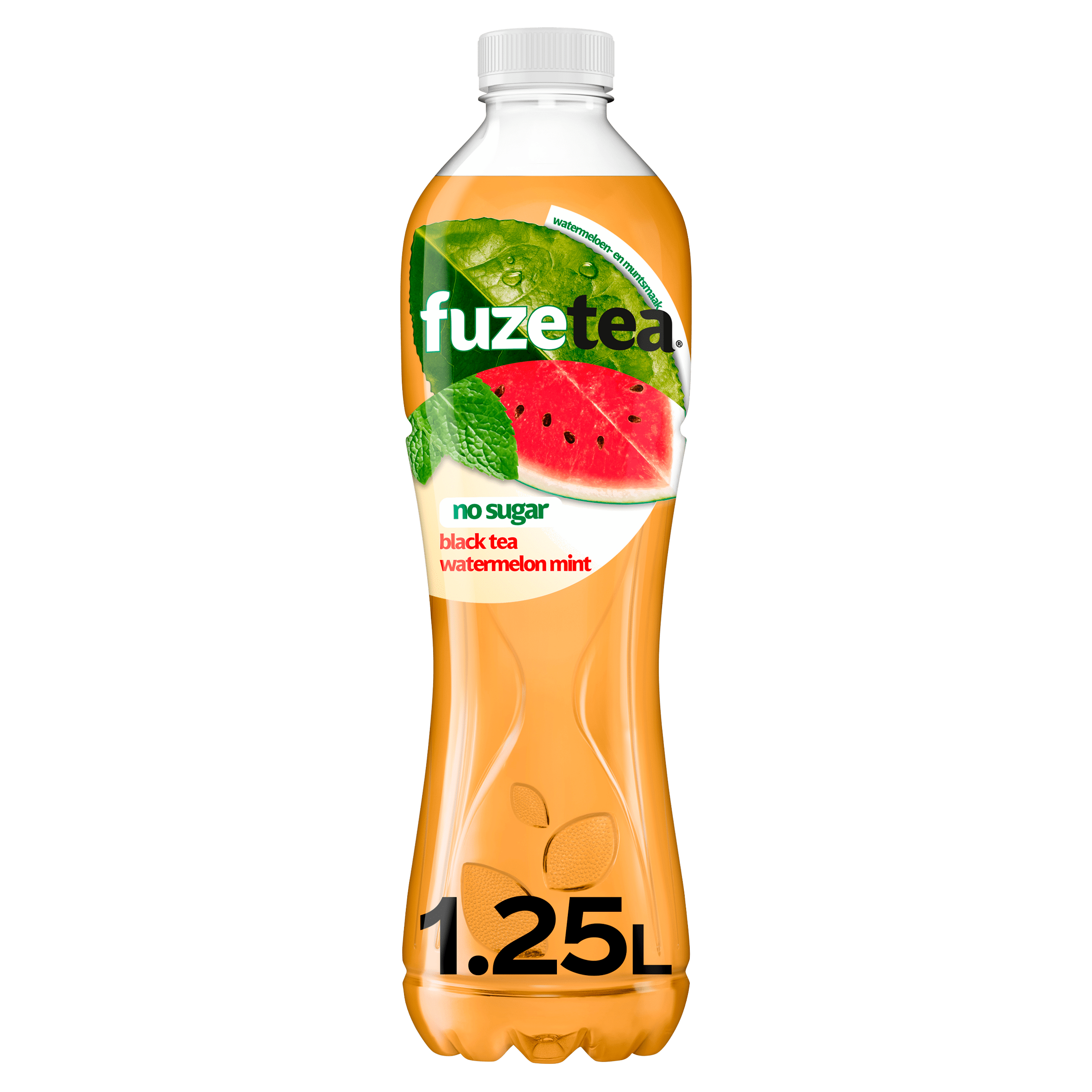 Fuze Tea Watermelon mint no sugar Per Fles 1250 ml
