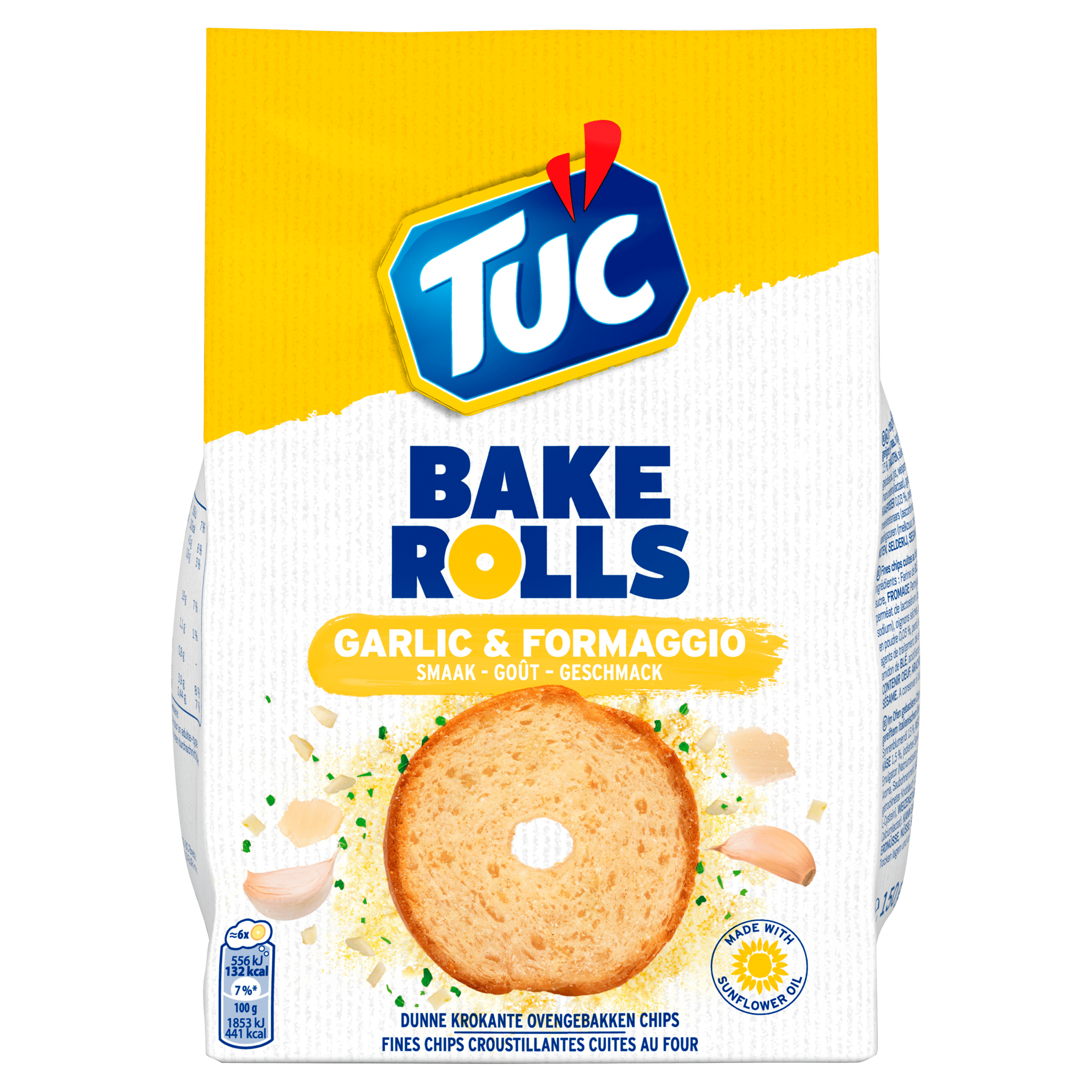 Lu TUC Bake Rolls Garlic & Formaggio Per Stazak 150 g