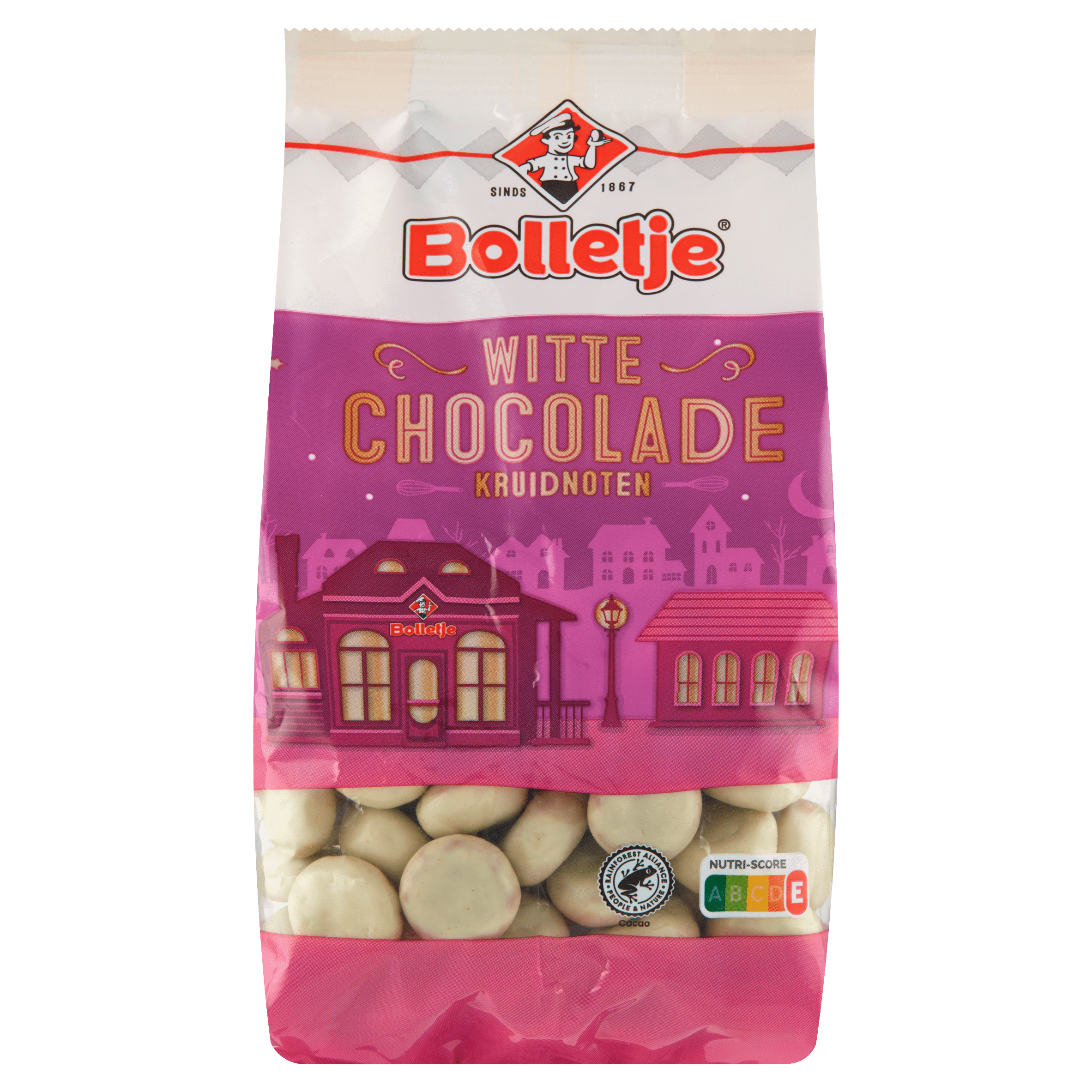 Bolletje Chocolade kruidnoten wit Per Zak 250 g