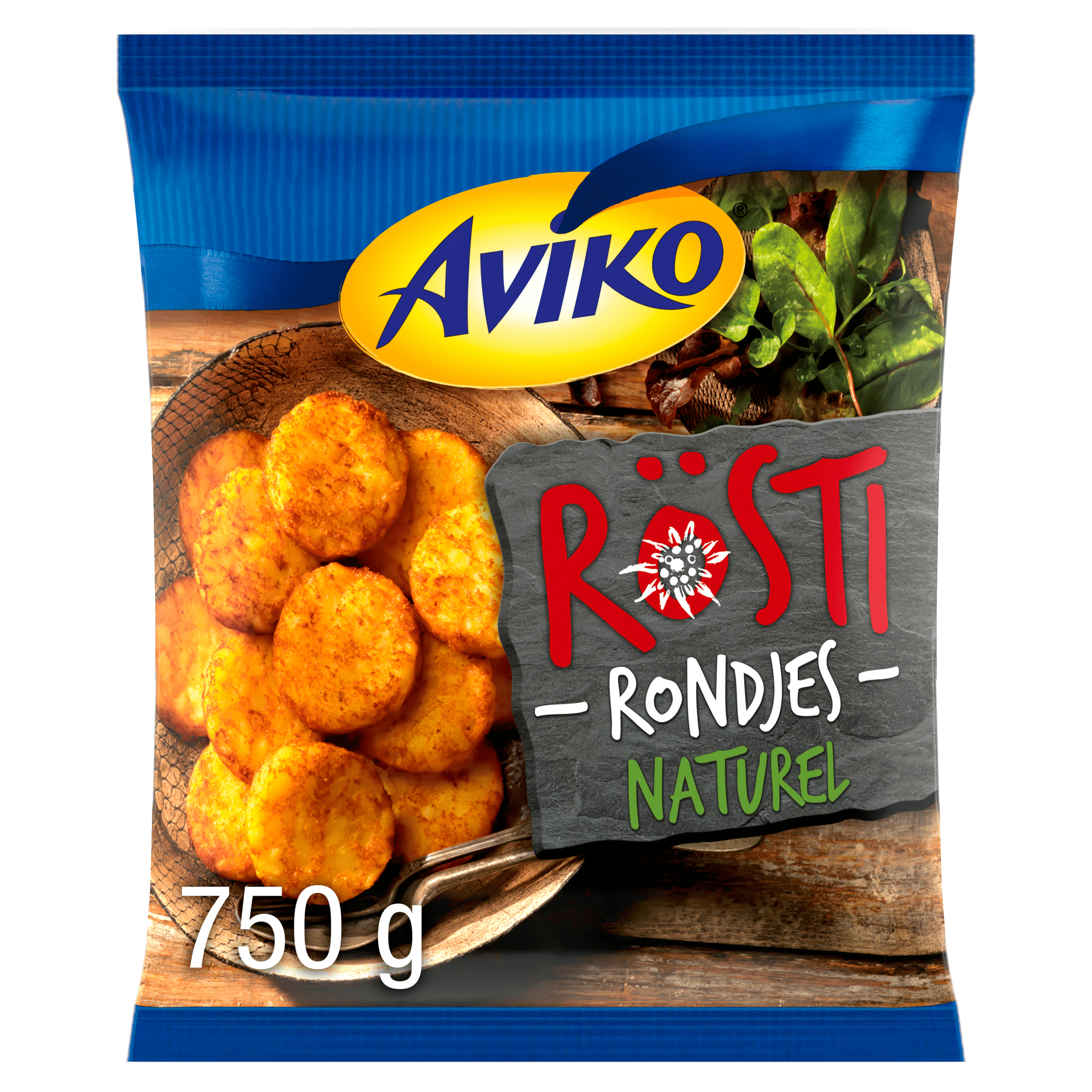 Aviko Rösti Rondjes Naturel Per Zak 750 g