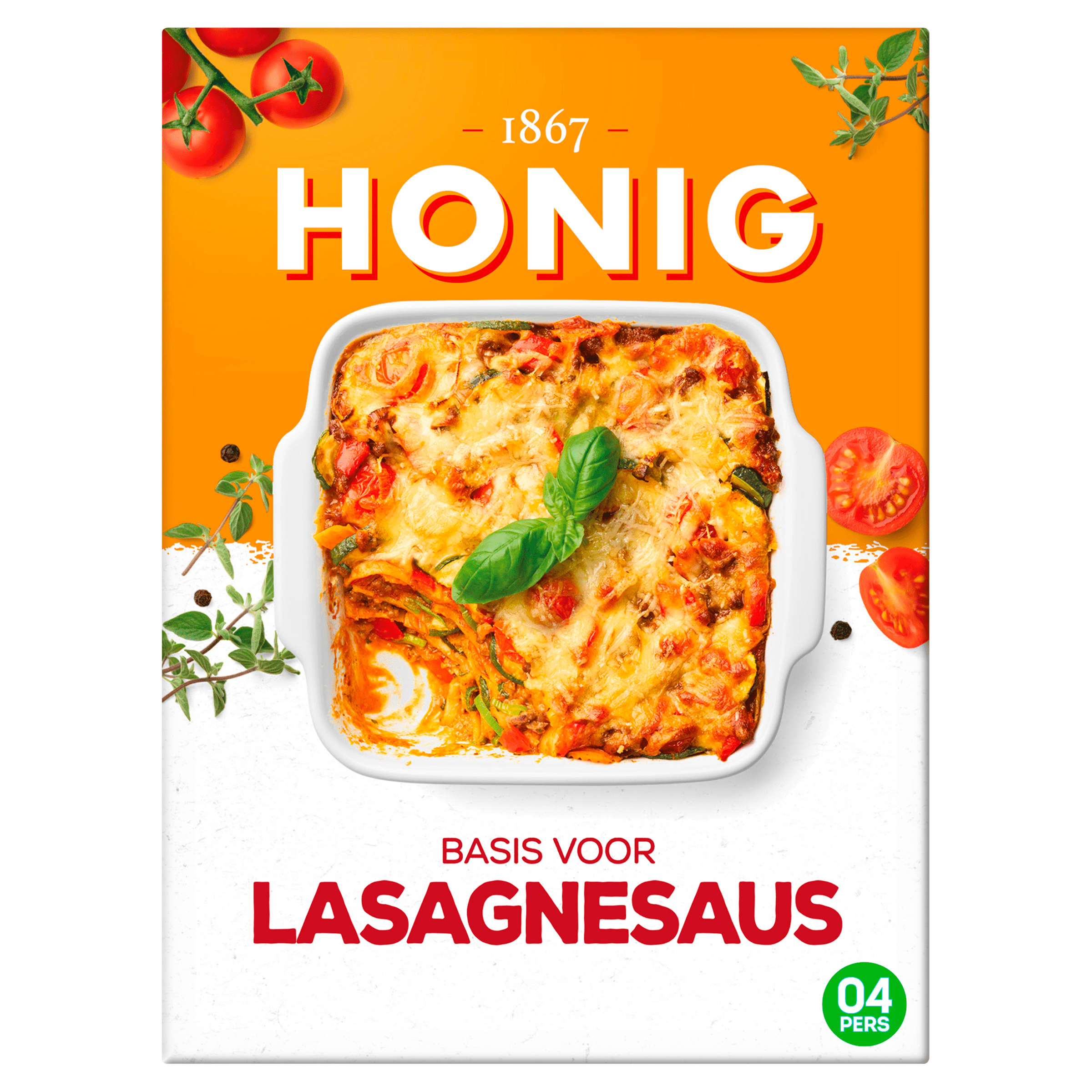 Honig Basis voor lasagnesaus Per Doos 125 g